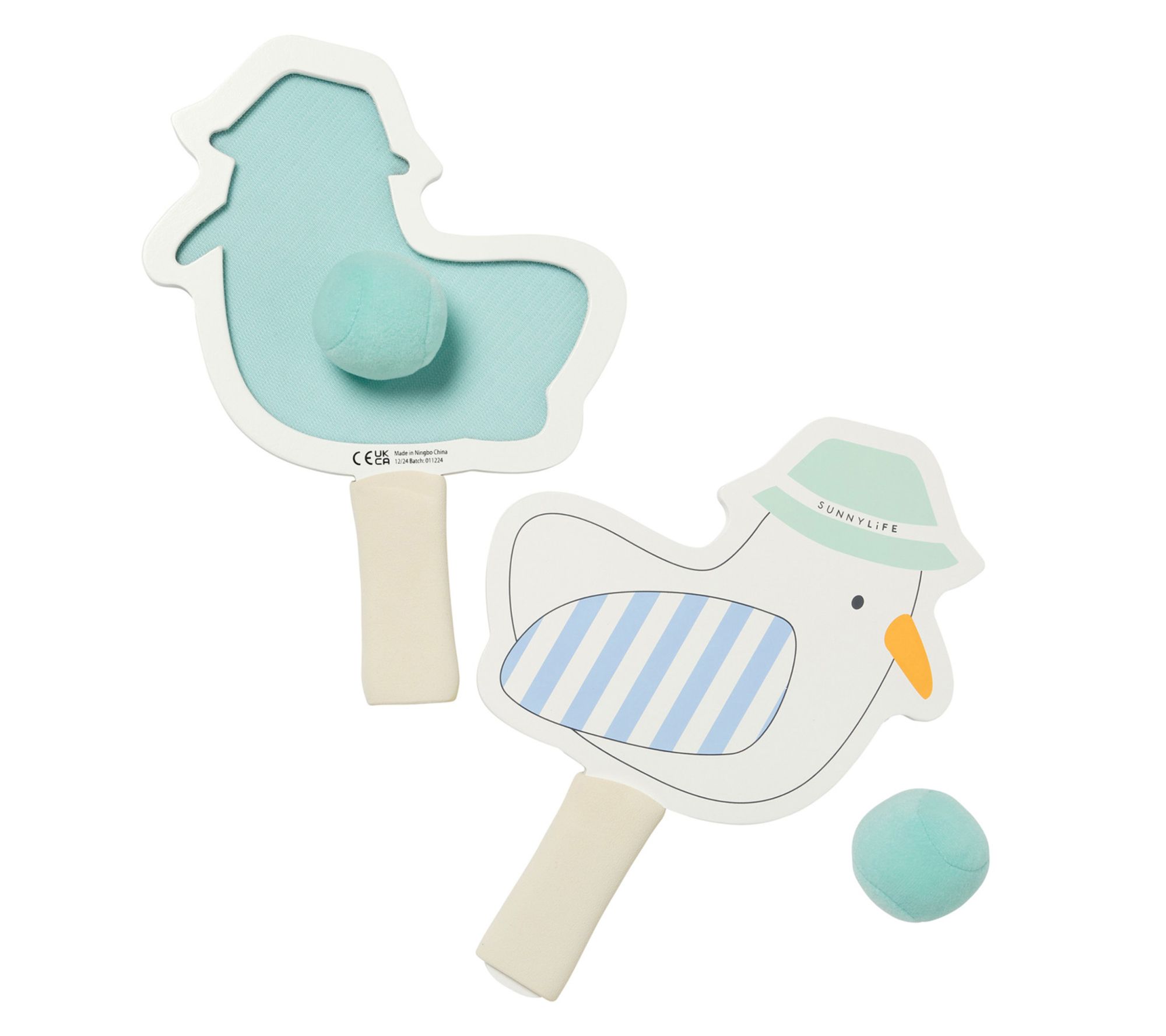 Sunnylife Kids Velcro Beach Bats, 2 Paddles & Balls - QVC.com