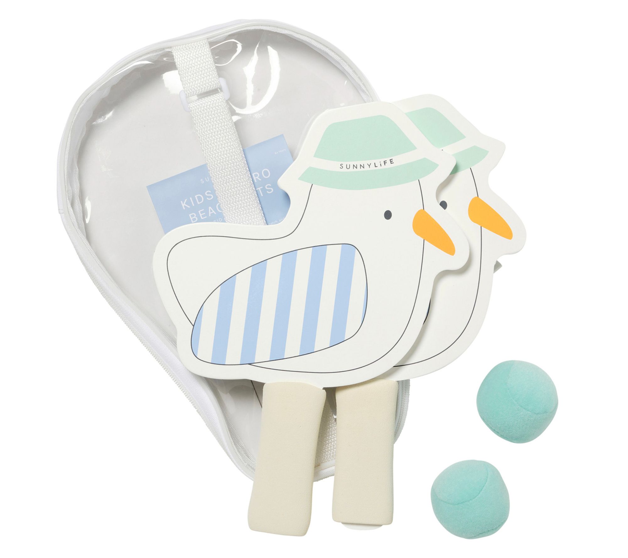 Sunnylife Kids Velcro Beach Bats, 2 Paddles & Balls - QVC.com