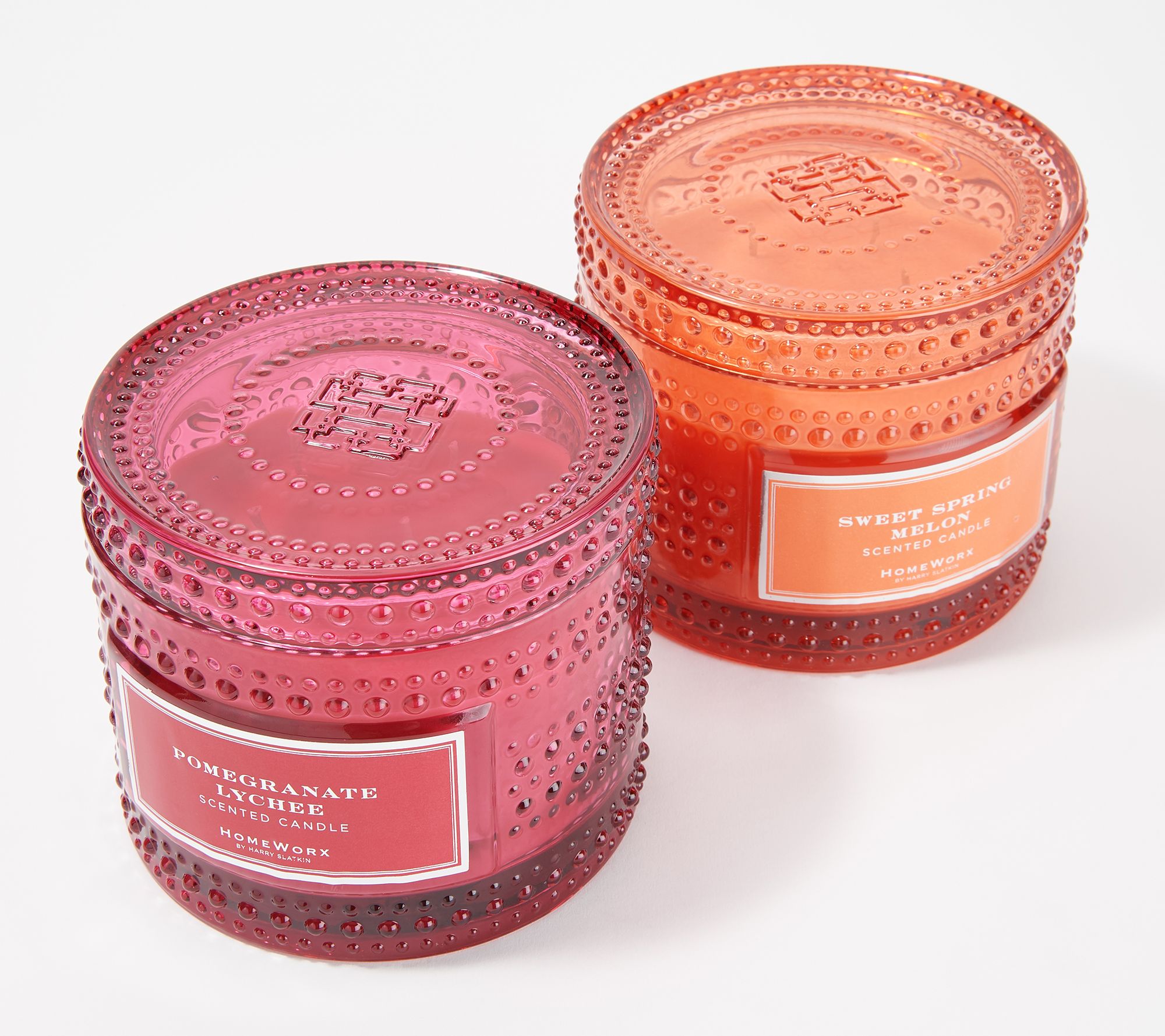 "As Is" HomeWorx by Harry Slatkin S/2 Fruit 4-Wick Candles - QVC.com
