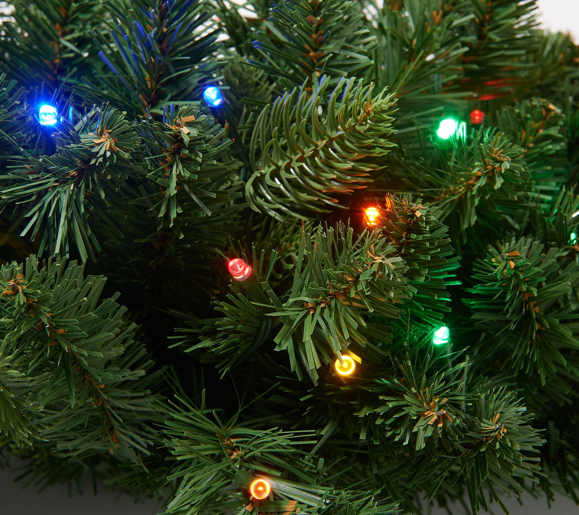 Bethlehem Lights 48" Green Color Flip Overlit Swag - QVC.com