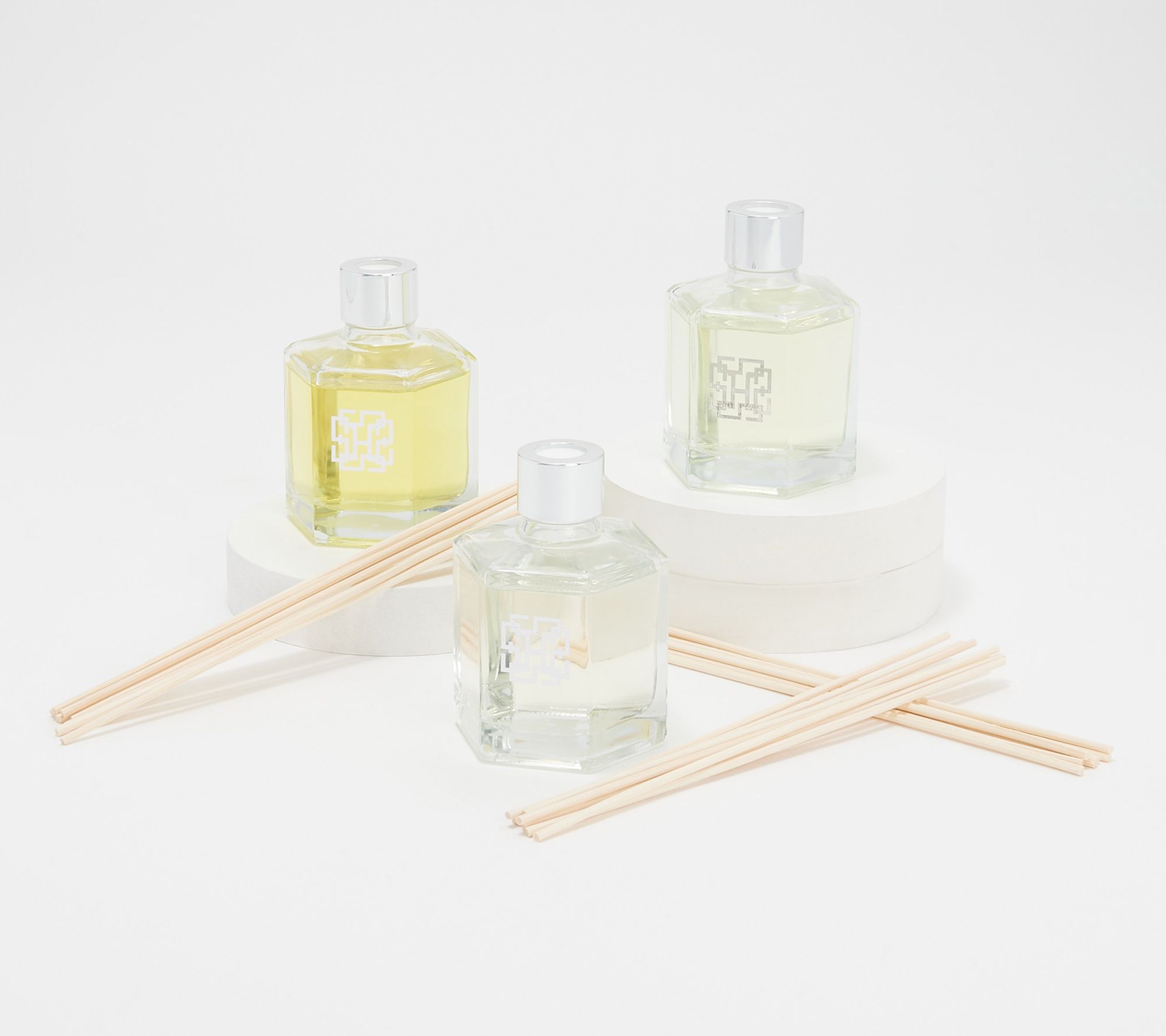 "As Is"HomeWorx by Harry Slatkin S/3 Festive Woods Reed Diffusers - QVC.com
