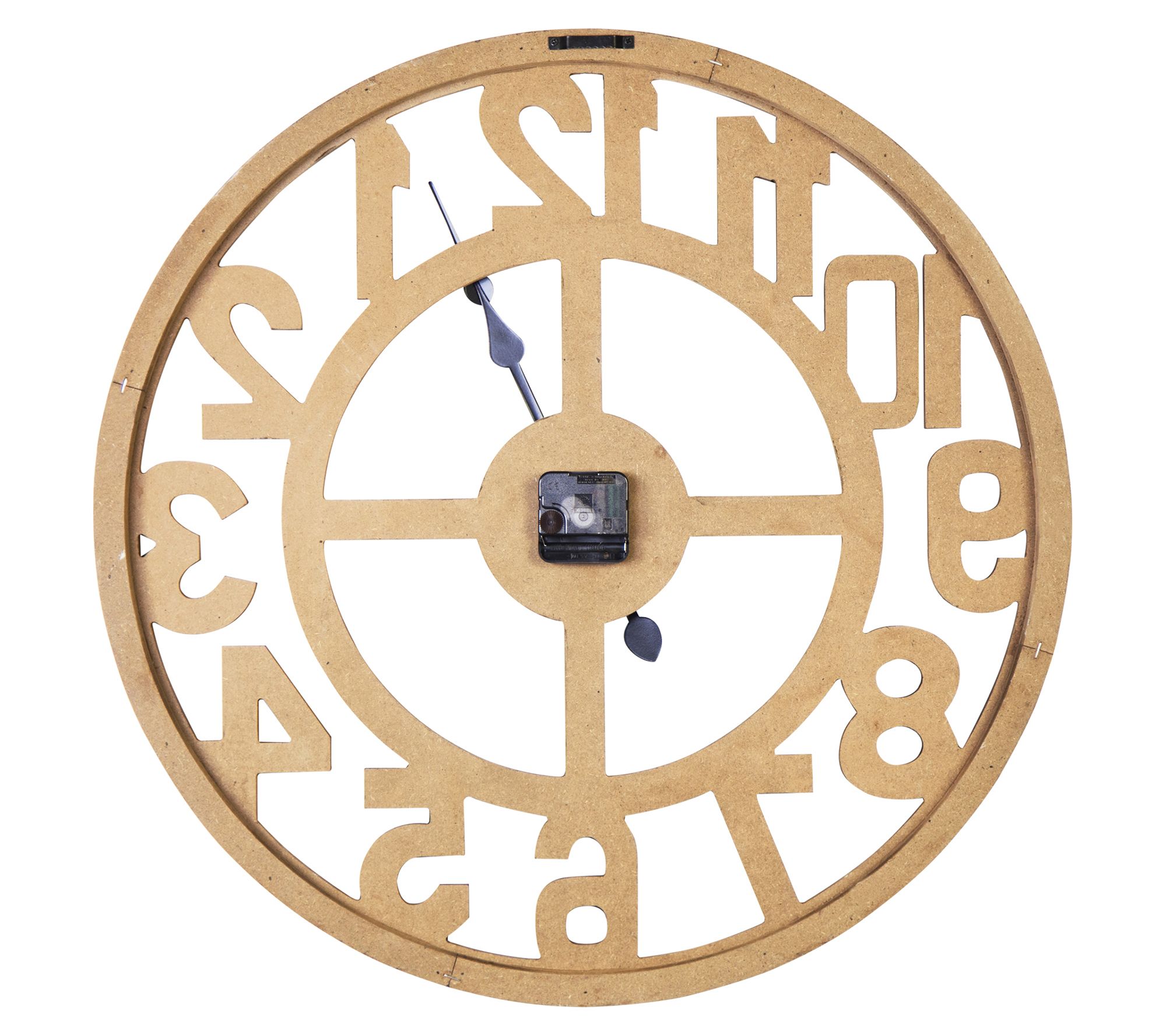 Stratton Home Decor 23" Jen Wood Wall Clock - QVC.com