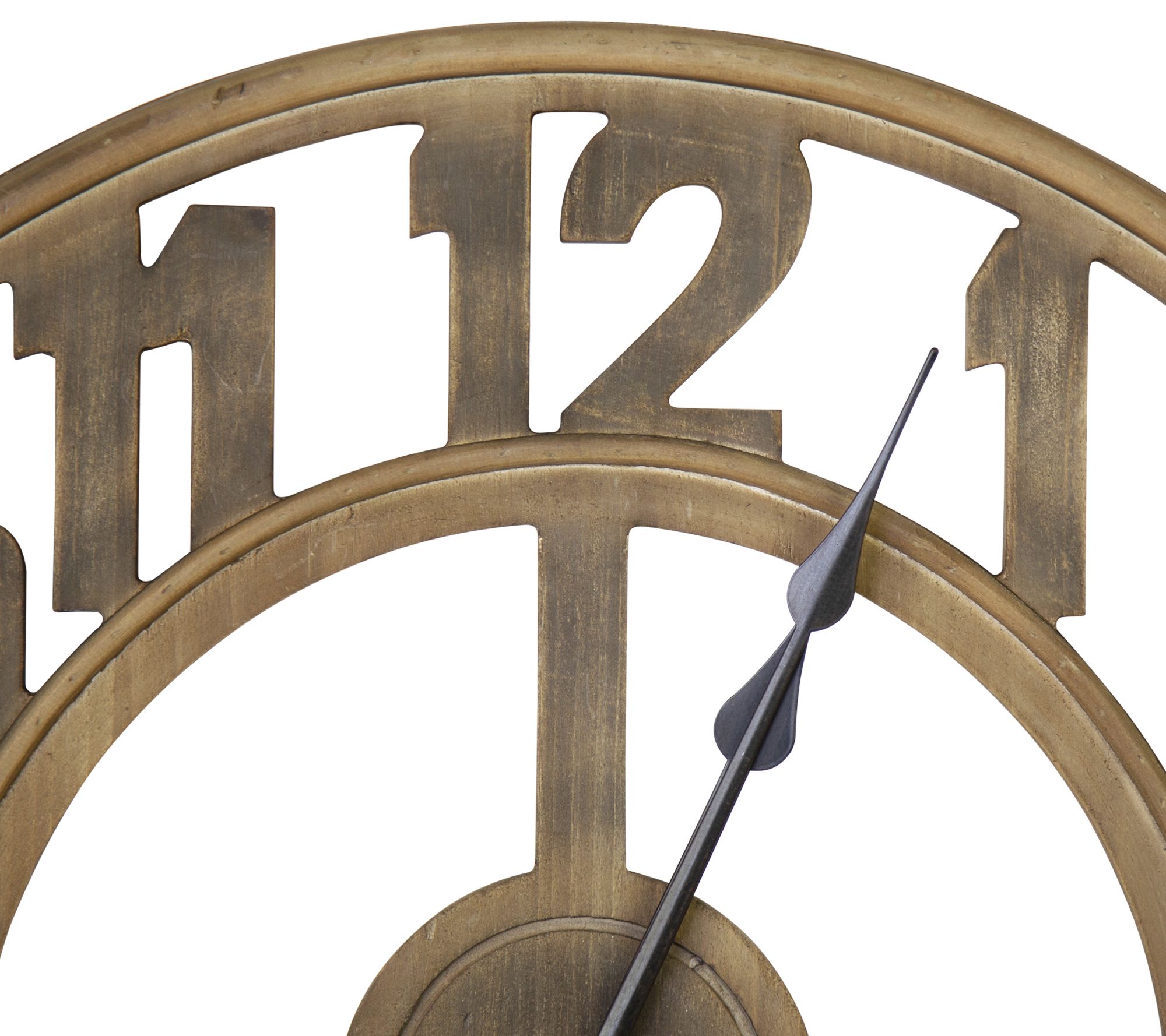 Stratton Home Decor 23" Jen Wood Wall Clock - QVC.com