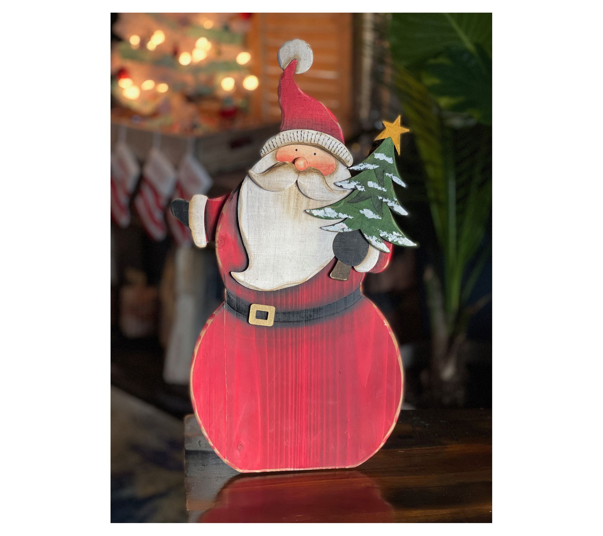 RCS Table Top Santa Decor - QVC.com