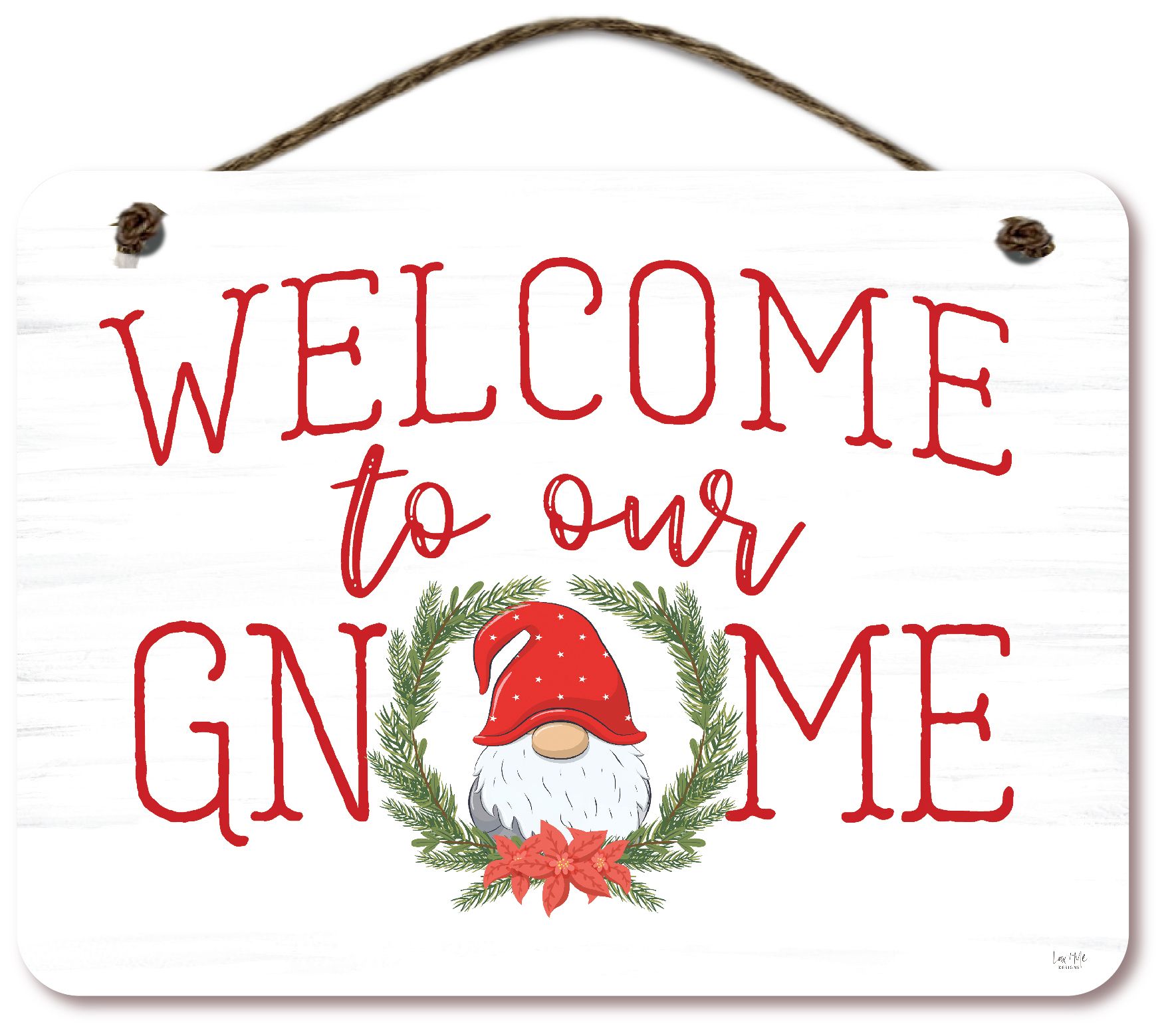 Courtside Market Welcome Home Gnome 12x16 Hanging Sign - QVC.com