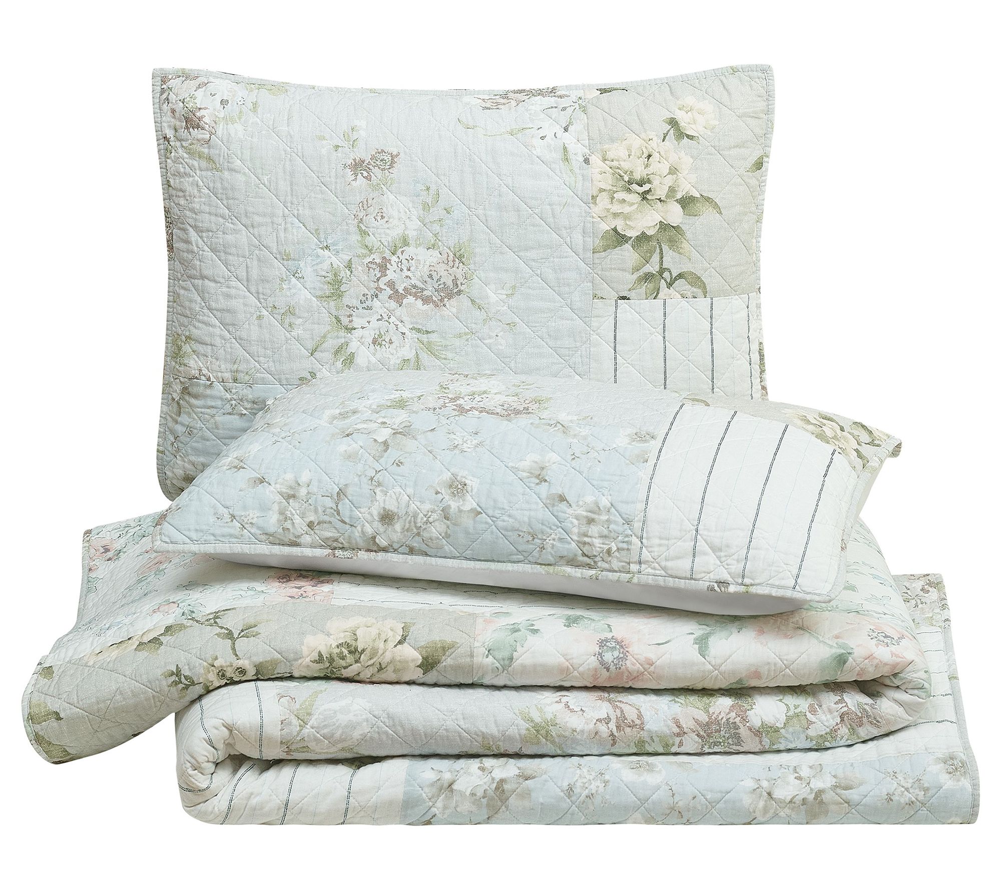 Modern Heirloom Claire 3-Piece Full/Queen QuiltSet - QVC.com