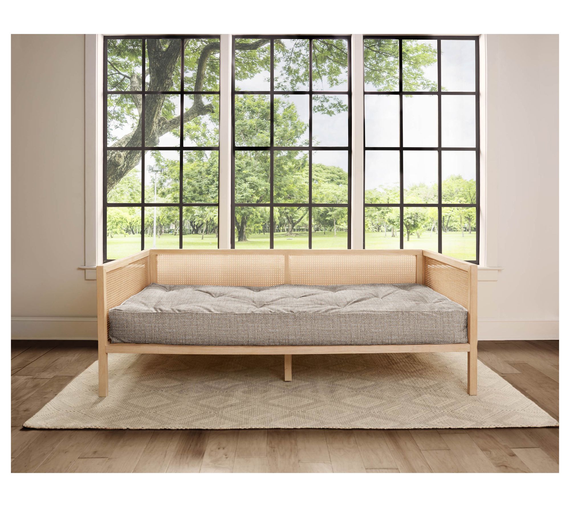 Trupedic Twin Size 6-inch Indoor Houndstooth Futon Mattress - QVC.com