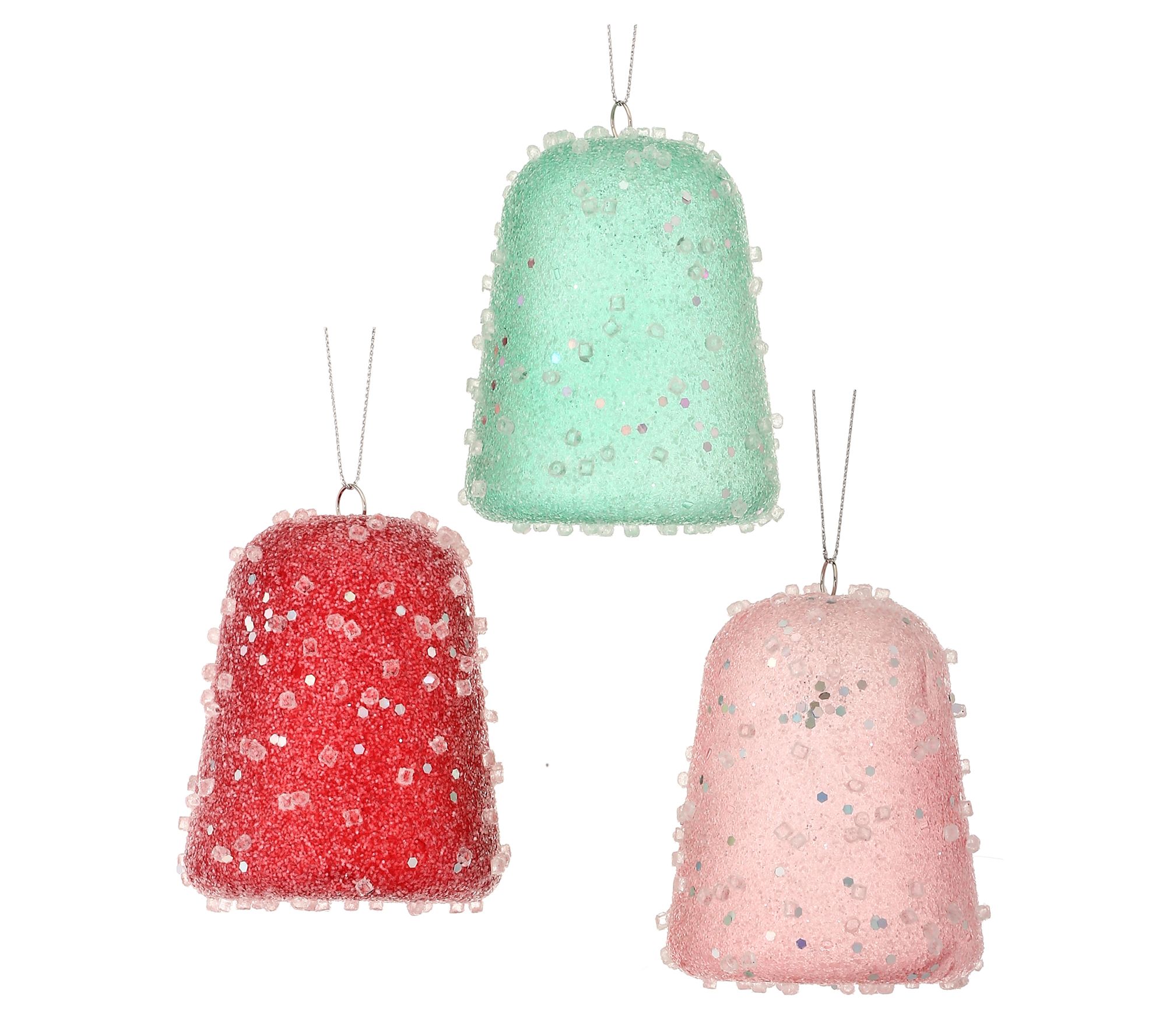 4" Plastic Ice Gumdrop Ornament Set of 6 by Valerie - QVC.com