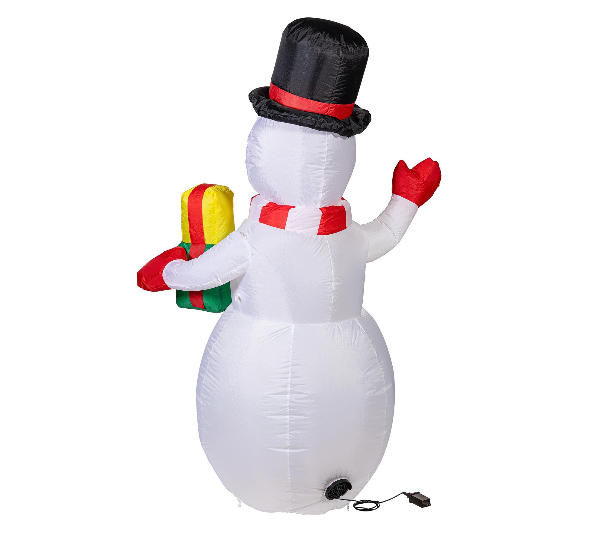 Evergreen 5'H Frost Gift-Bearing Snowman EverInflatable - QVC.com