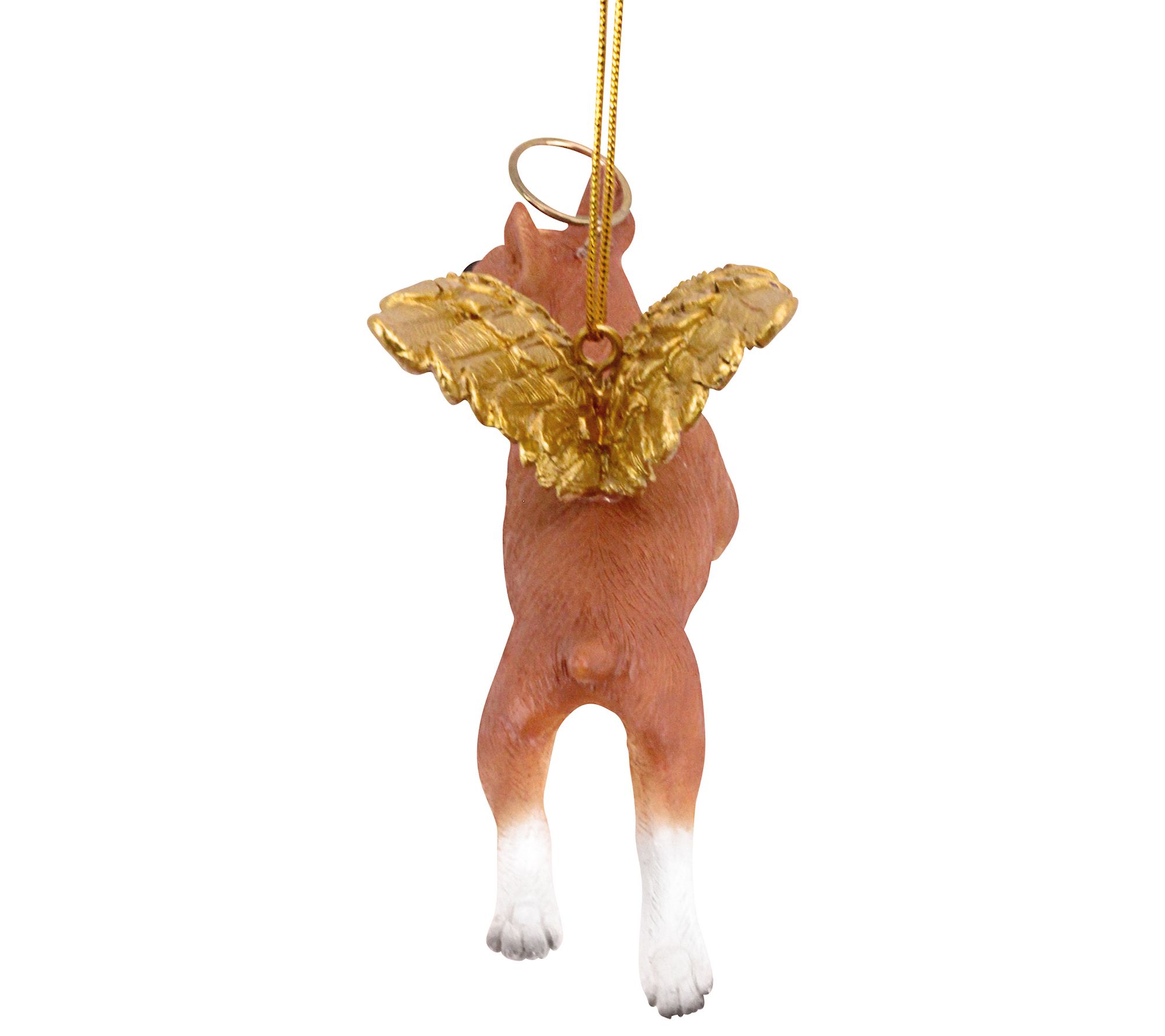Design Toscano Holiday Angel Boxer Dog Ornament - QVC.com