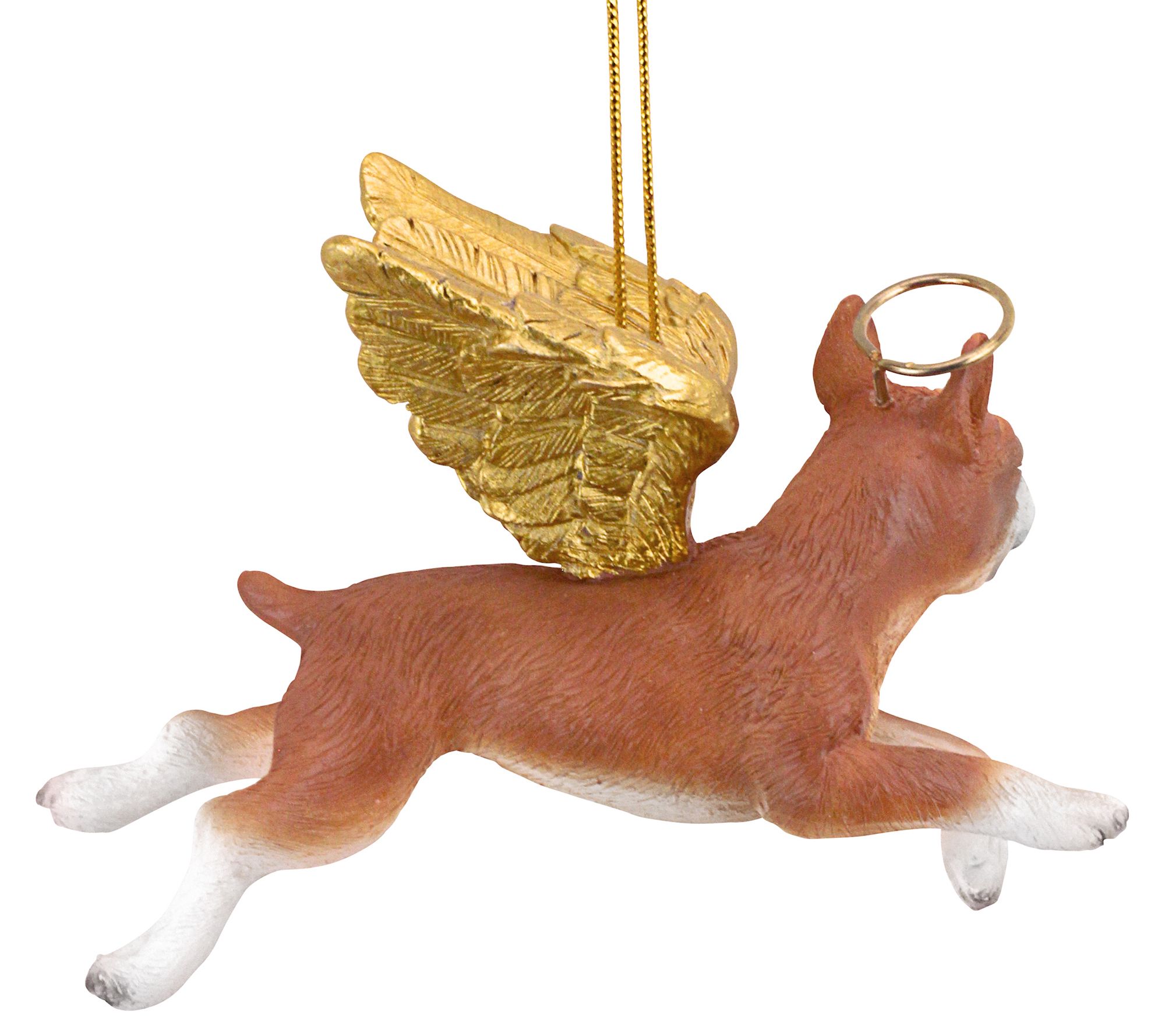 Design Toscano Holiday Angel Boxer Dog Ornament - QVC.com