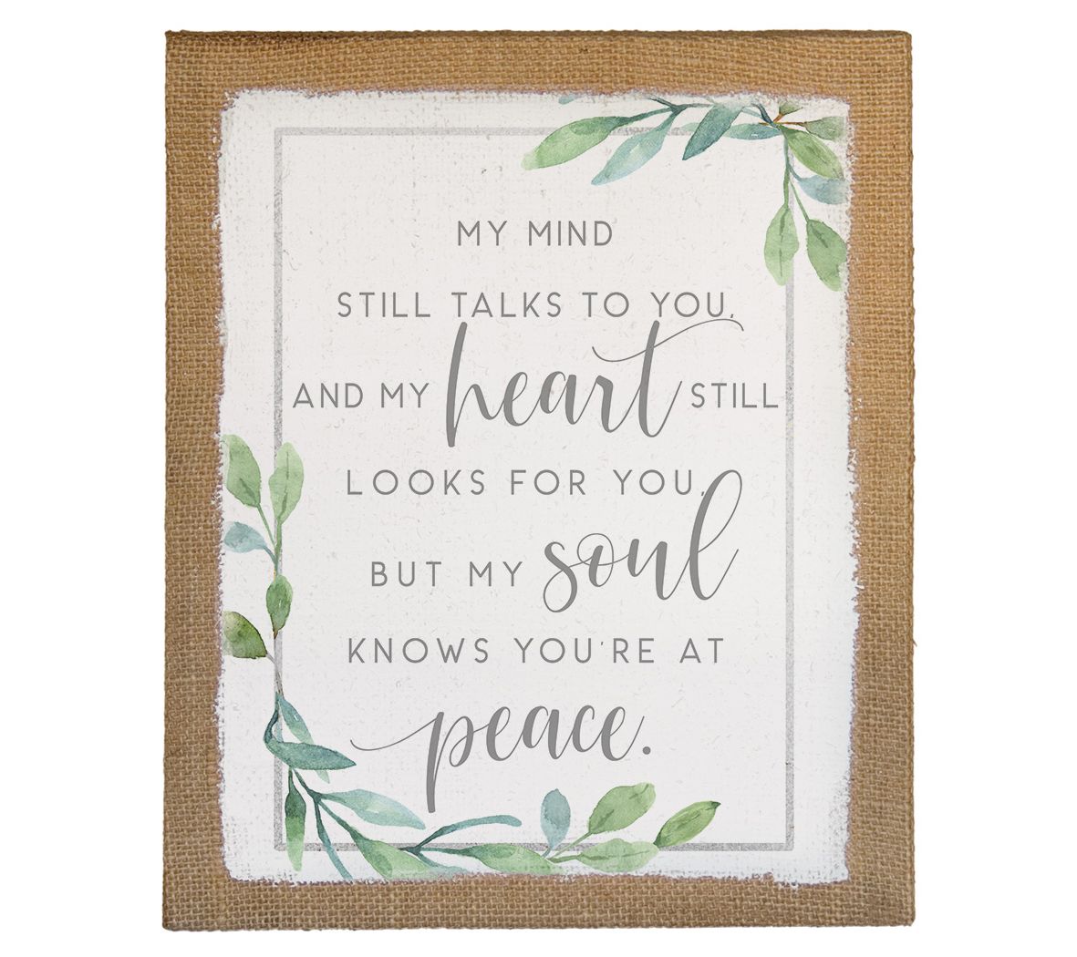 Sincere Surroundings. 15" You're At Peace. Canvas. - QVC.com