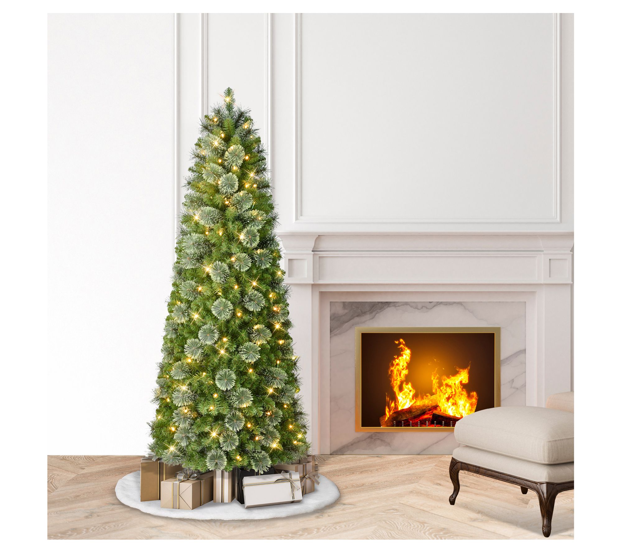 Puleo International Pre-Lit Collapsible Pop-Uphristmas Tree - QVC.com