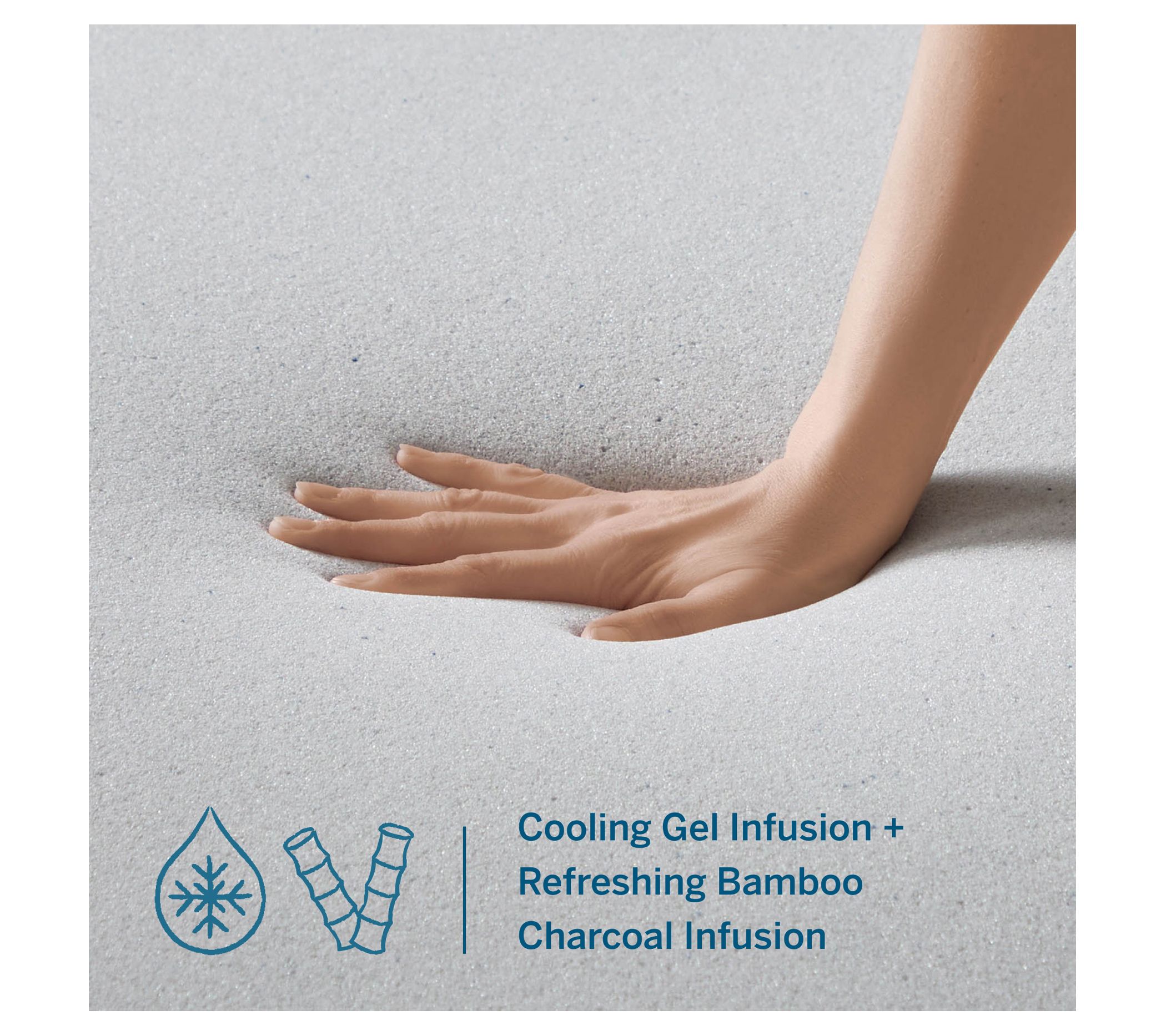 Lucid 3" Bamboo and Gel Memory Foam Mattress Topper - Twin - QVC.com