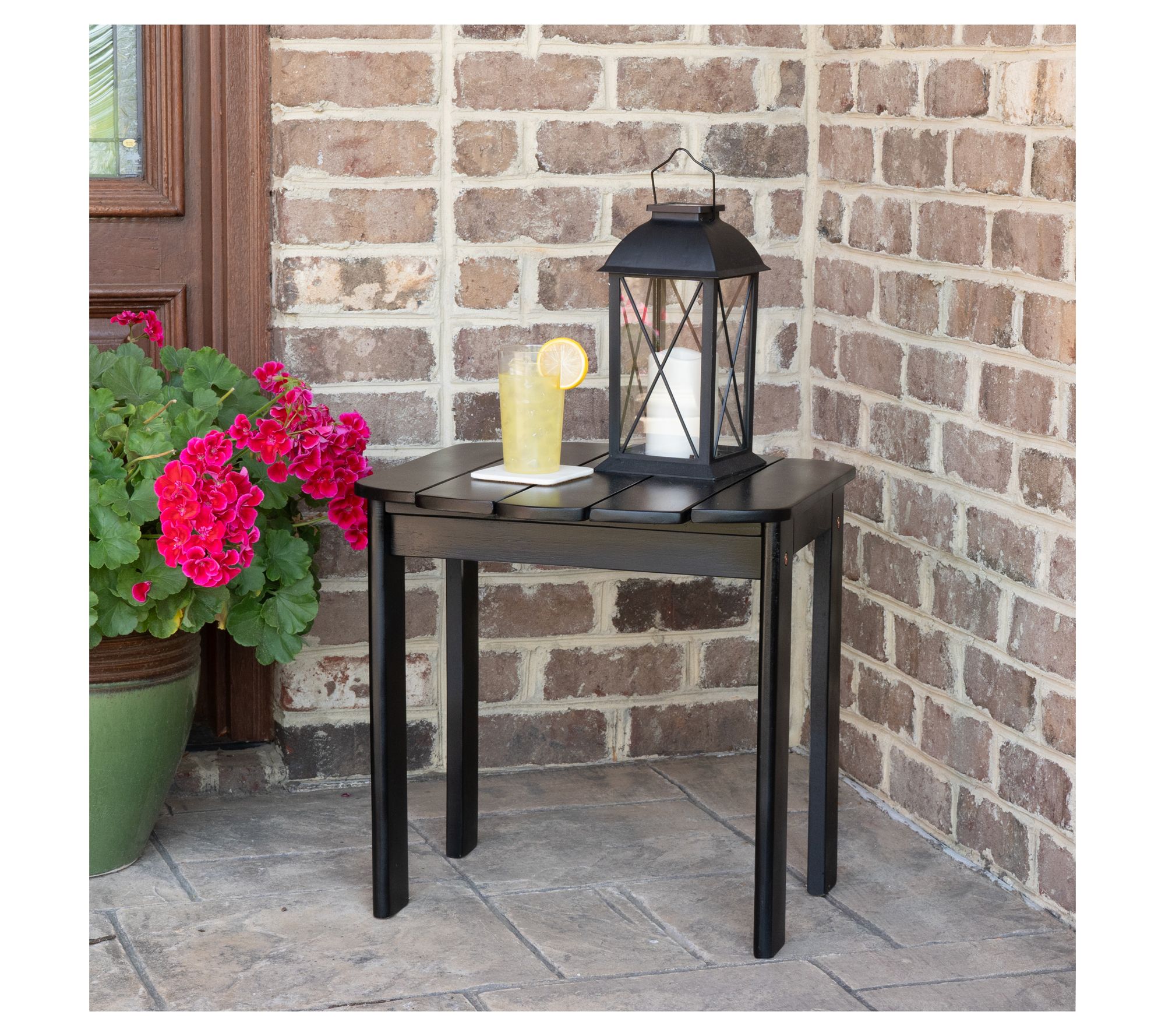 Linon Home Black Adirondack End Table - QVC.com