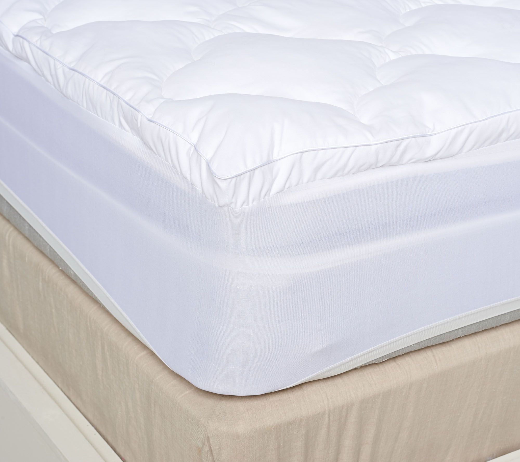 Serta Full Fiber Fill Mattress Topper with Stain Repellency - QVC.com