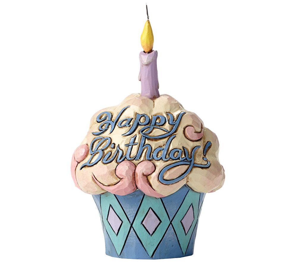 Jim Shore Mini Birthday Cupcake - QVC.com
