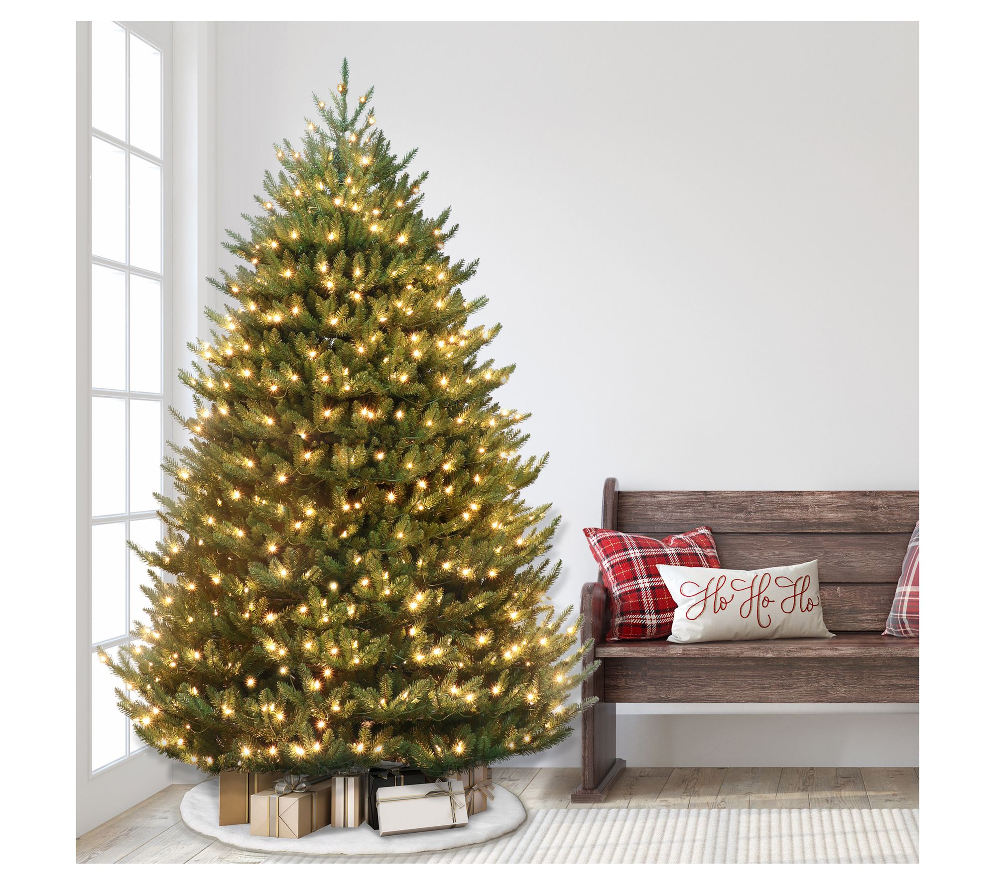 7.5 Royal Majestic Douglas Fir Downswept Tree 800 Clear Light - QVC.com
