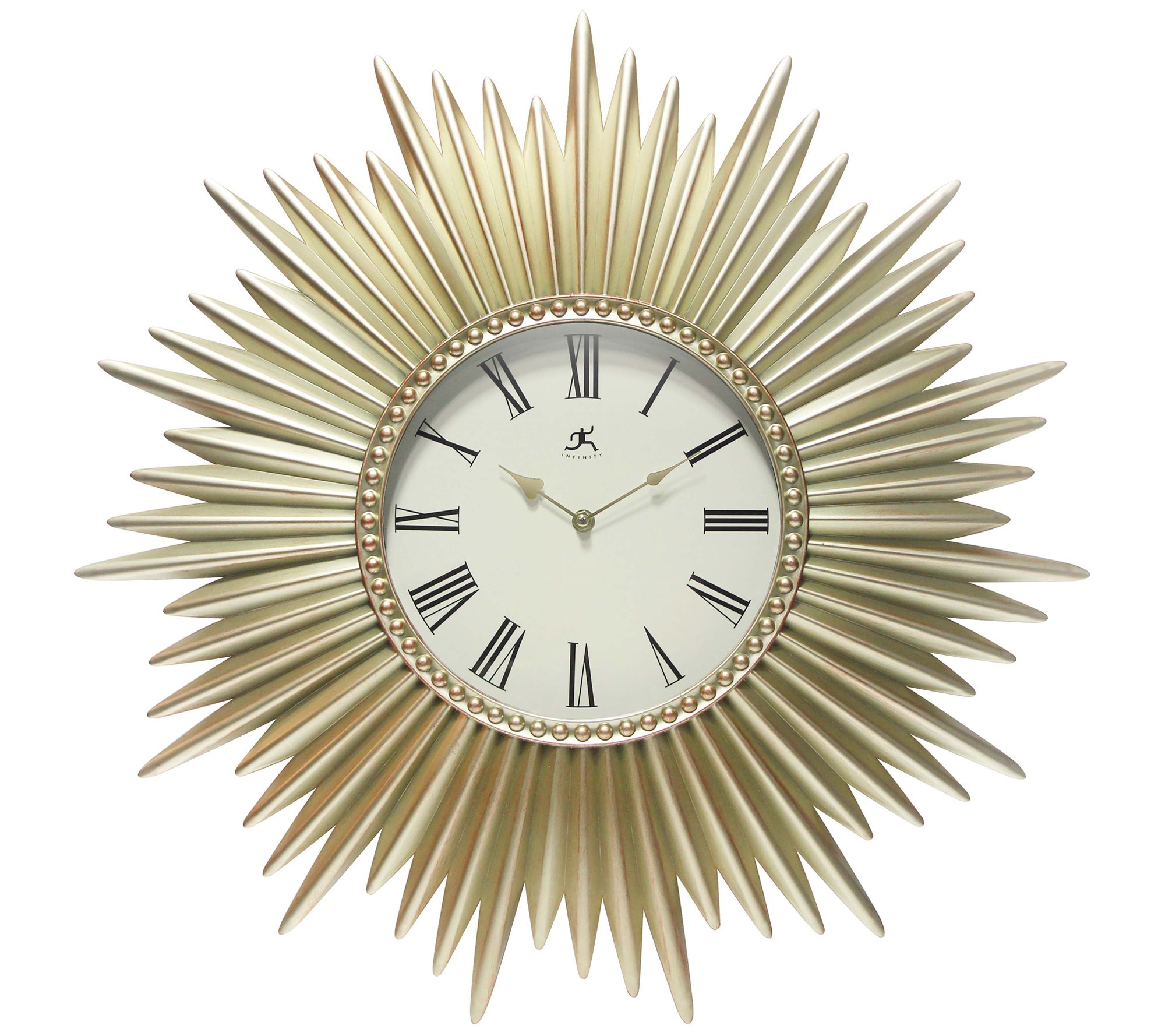 Infinity Instruments Sunburst Wall Clock, 24" - QVC.com