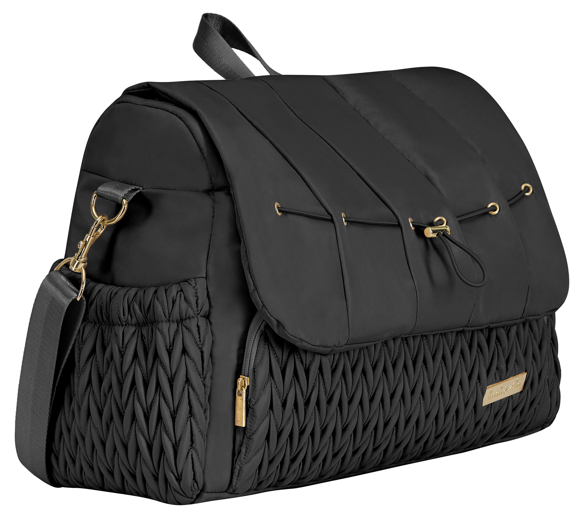 Hannah & Sophia Belle Convertible Diaper Backpak & Messenger - QVC.com