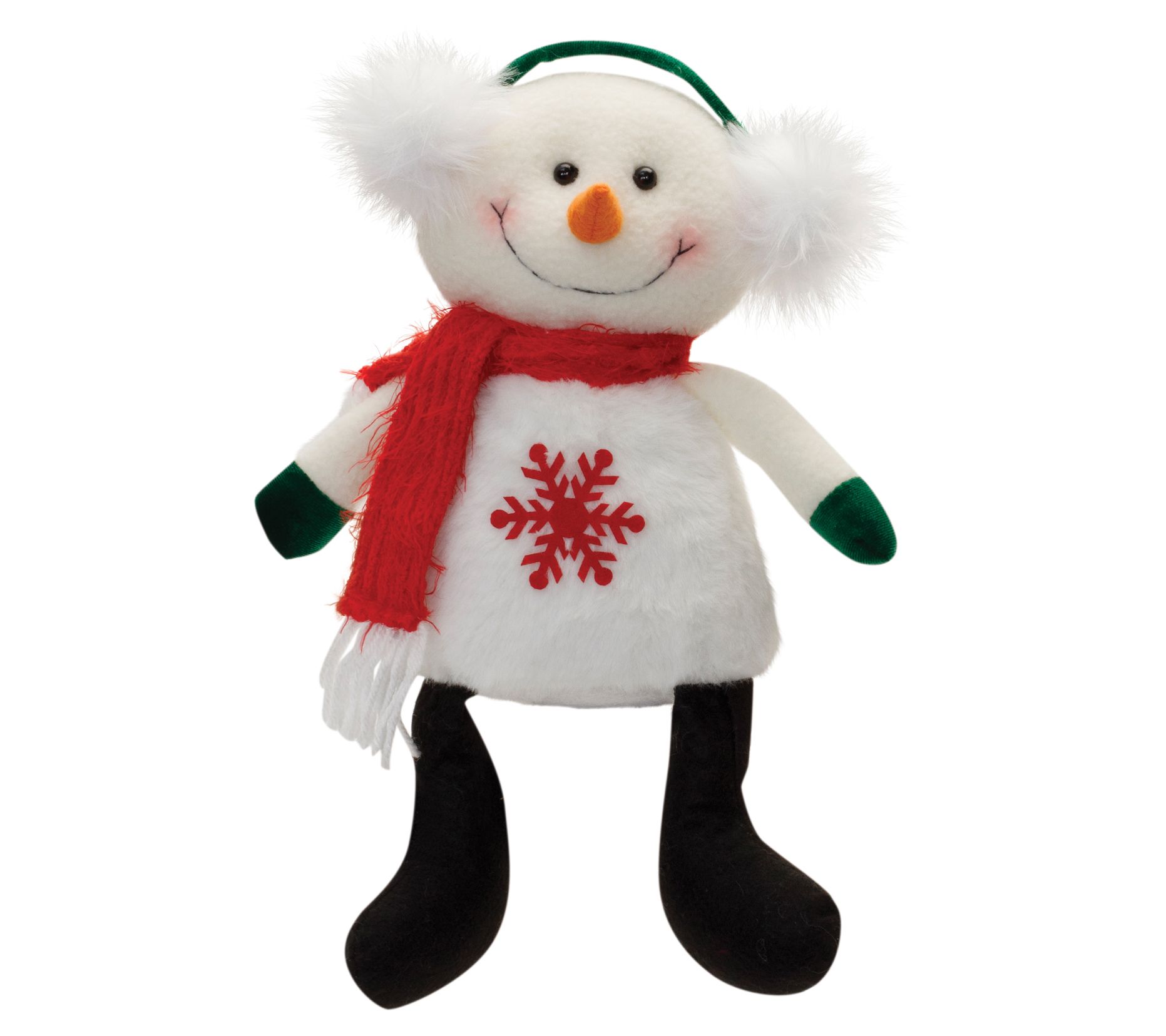 Melrose Plush Snowman Shelf Sitter (Set of 2) - QVC.com