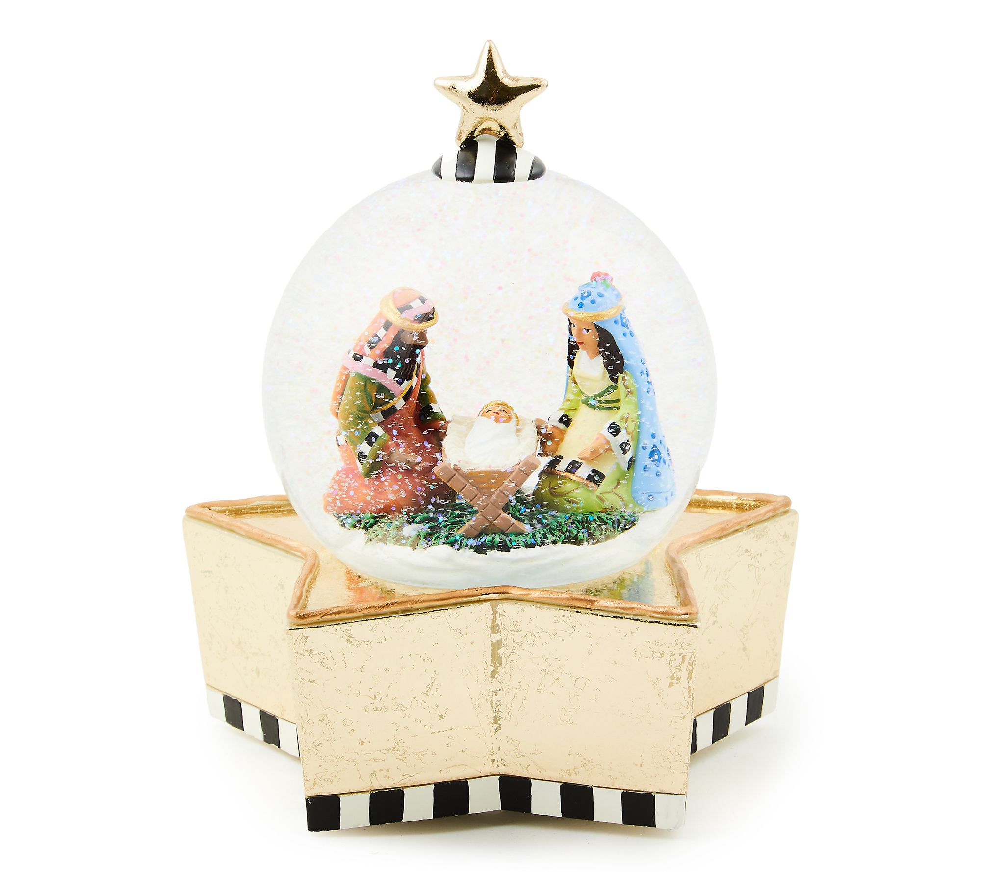 MacKenzie-Childs Nativity Snow Globe - QVC.com