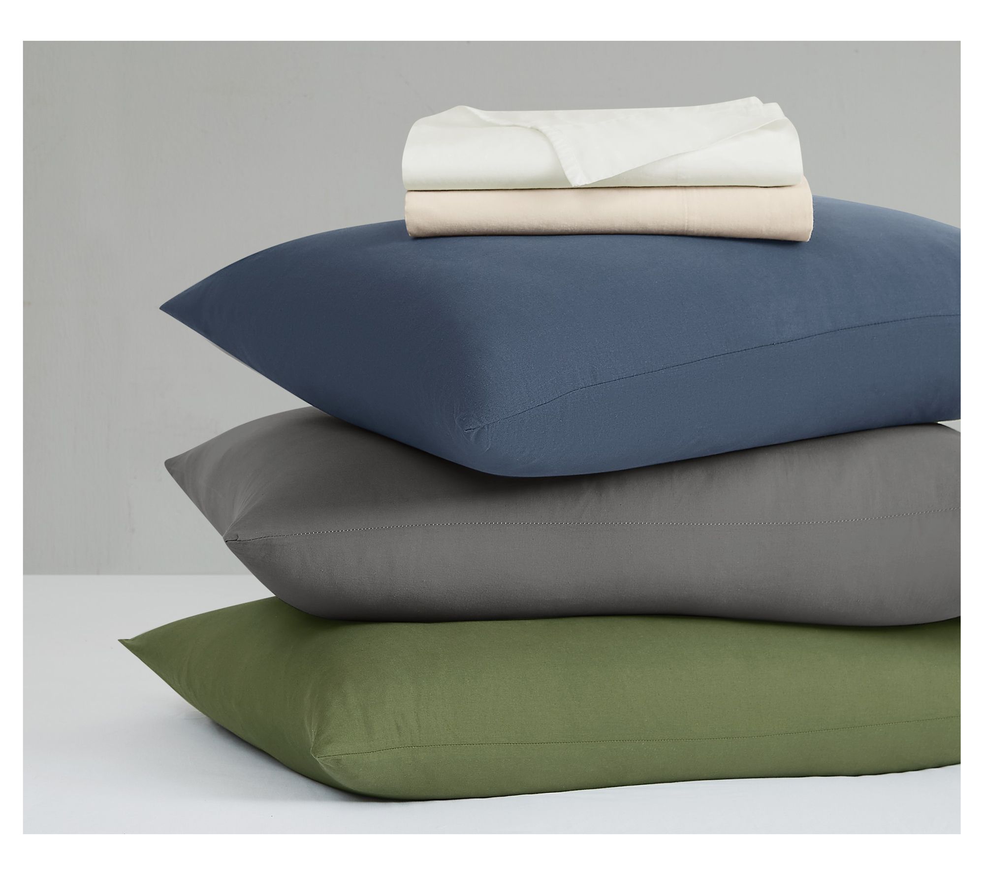 Brooklyn Loom Essential Cotton Queen 4-Piece Sheet Set - QVC.com