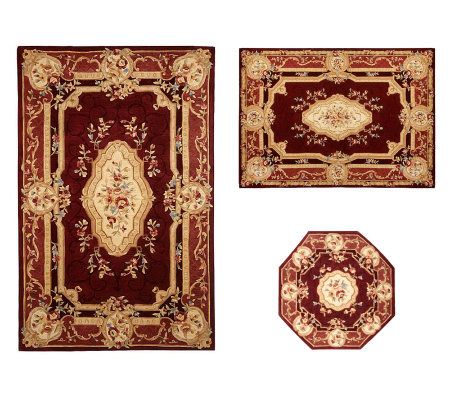 Royal Palace Heirloom Savonnerie Handmade Wool Rug - QVC.com