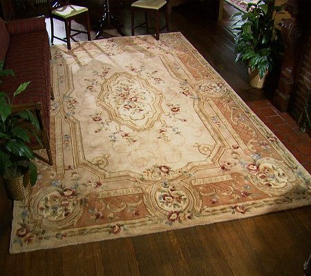 Royal Palace Heirloom Savonnerie Handmade Wool Rug - QVC.com