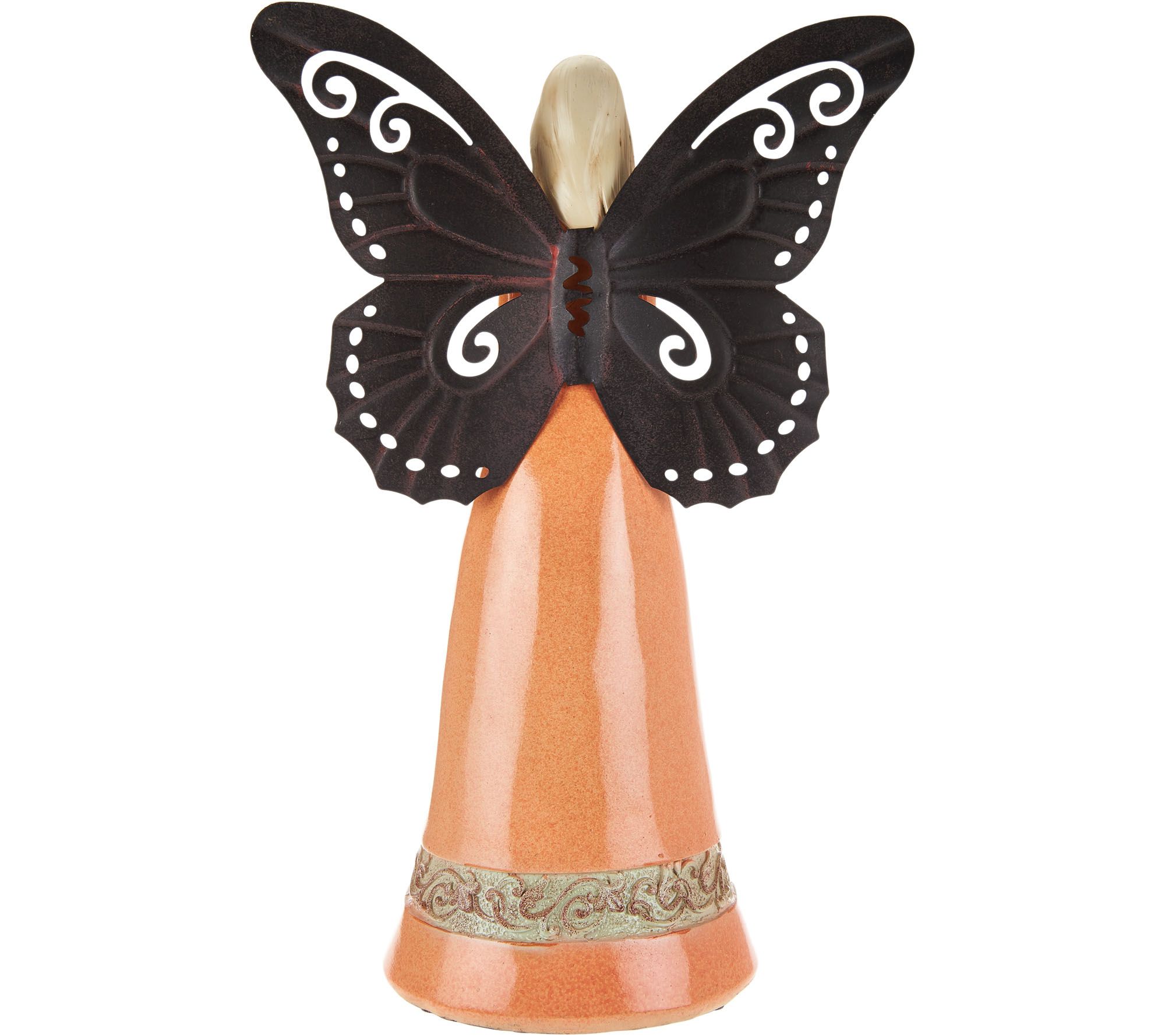 14" Angel with Metal Accents - QVC.com