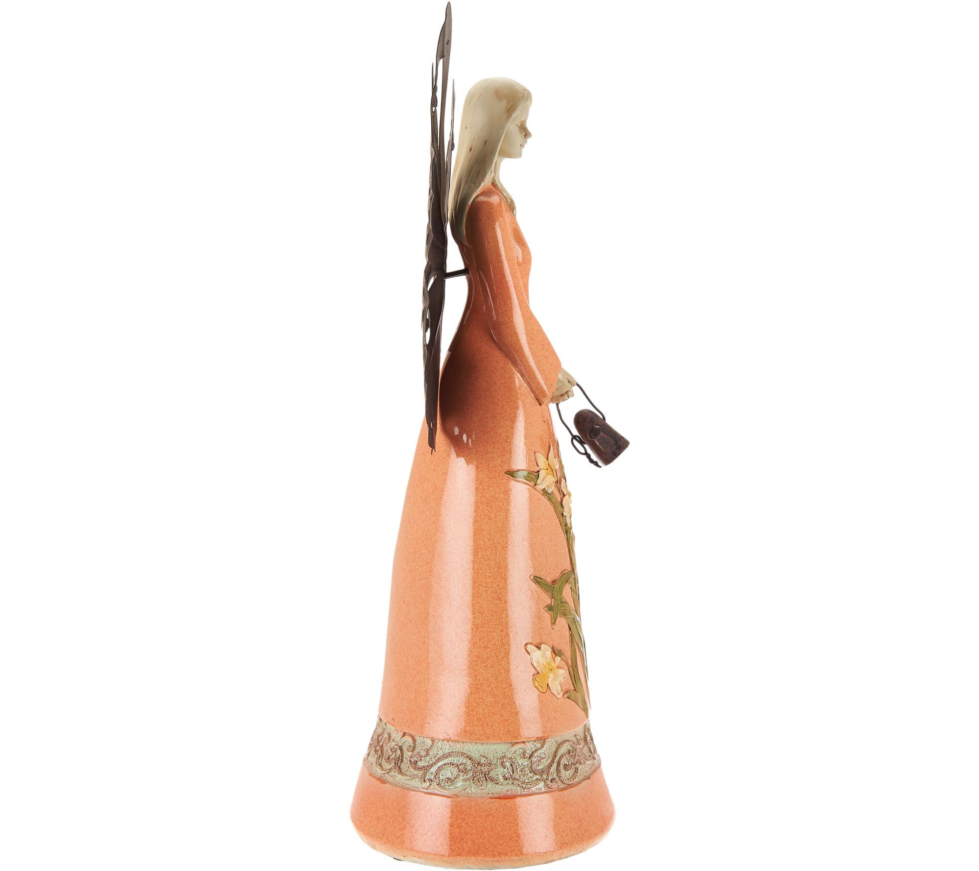 14" Angel with Metal Accents - QVC.com