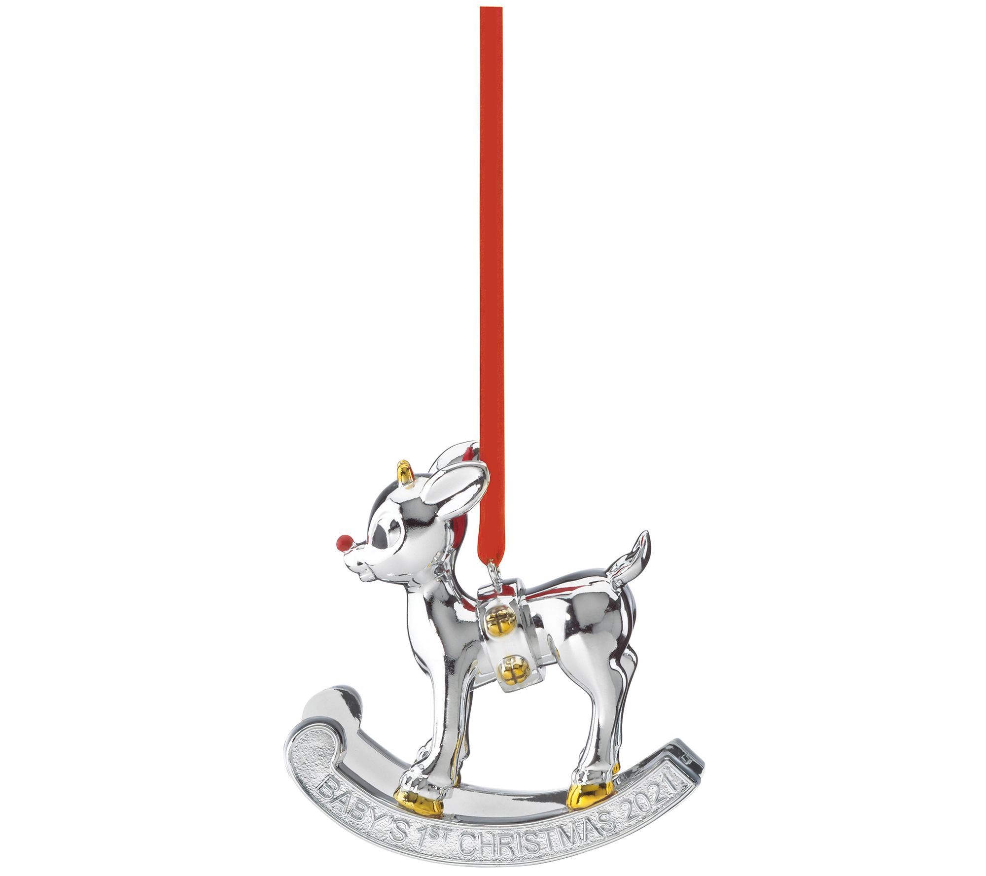 Lenox 2021 Baby's First Christmas Rudolph Ornament - QVC.com