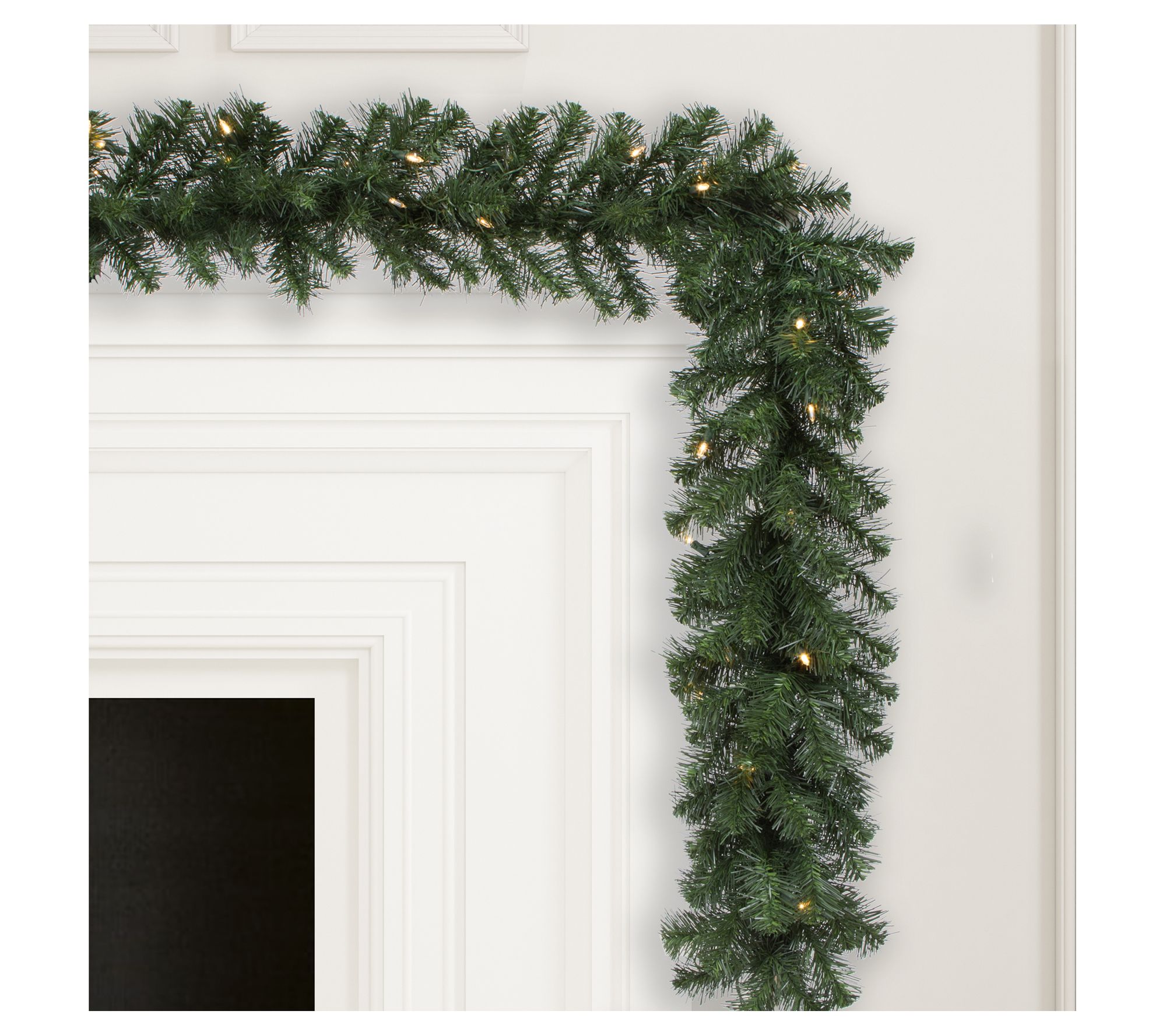 Vickerman 9' x 10" Douglas Fir Artificial Christmas Garland - QVC.com