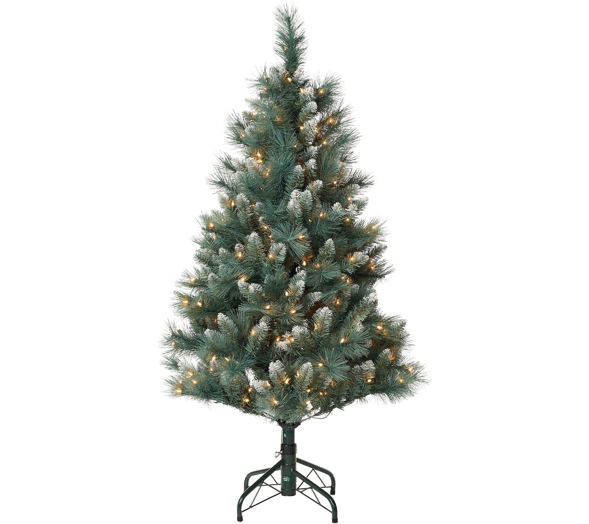 "As Is" Bethlehem Lights 5' Long Needle Blue Pine Tree - QVC.com