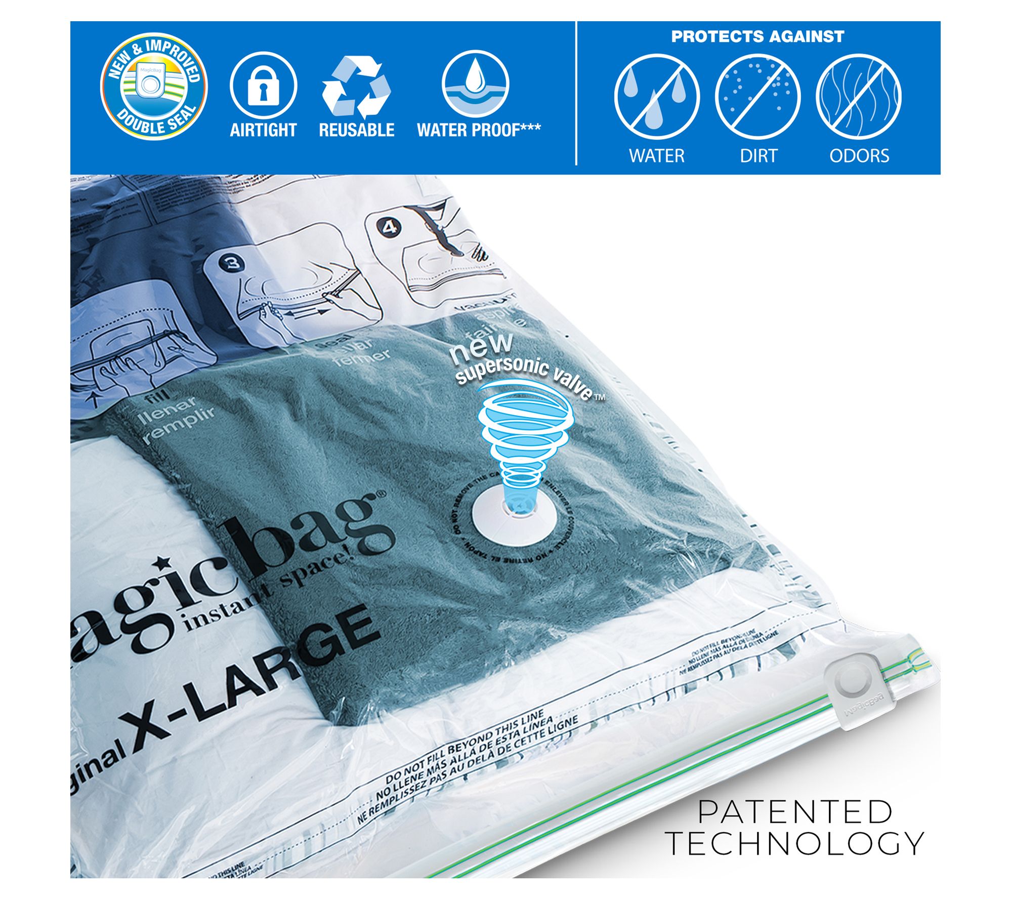 Smart Design MagicBag S/12 Space Saver Storage- Flat XL - QVC.com