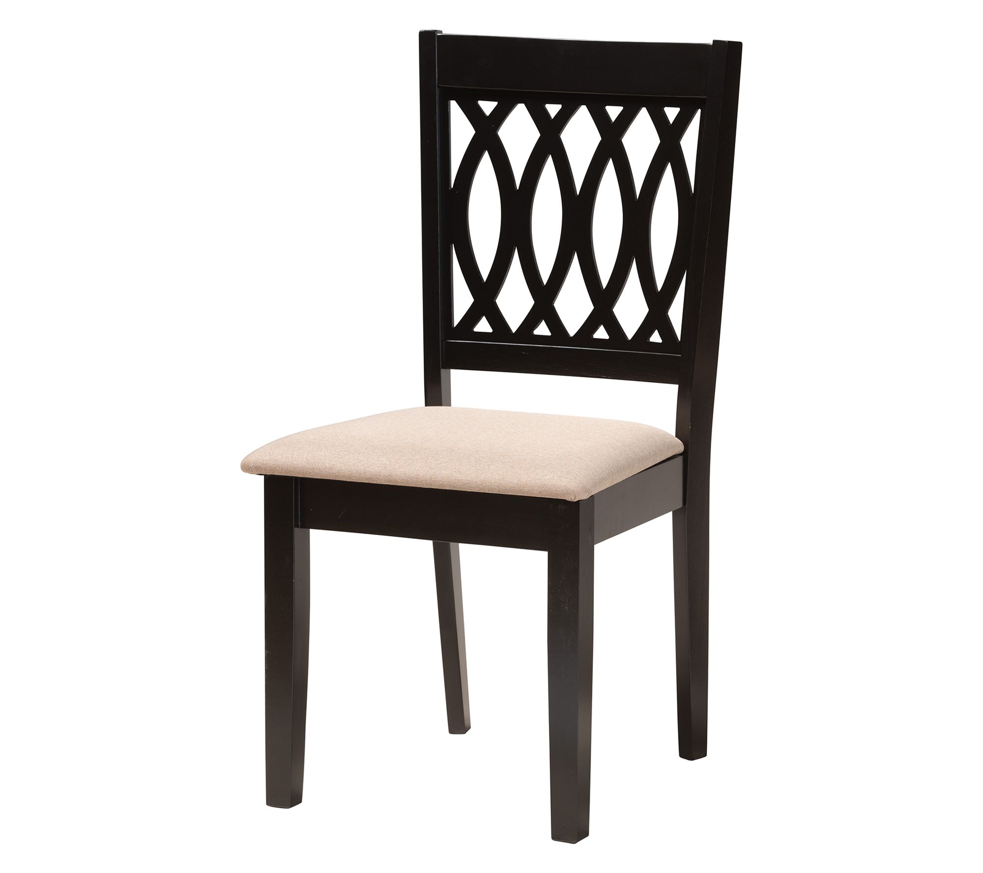 Baxton Studio Florencia Fabric and Wood 7-PieceDining Set - QVC.com
