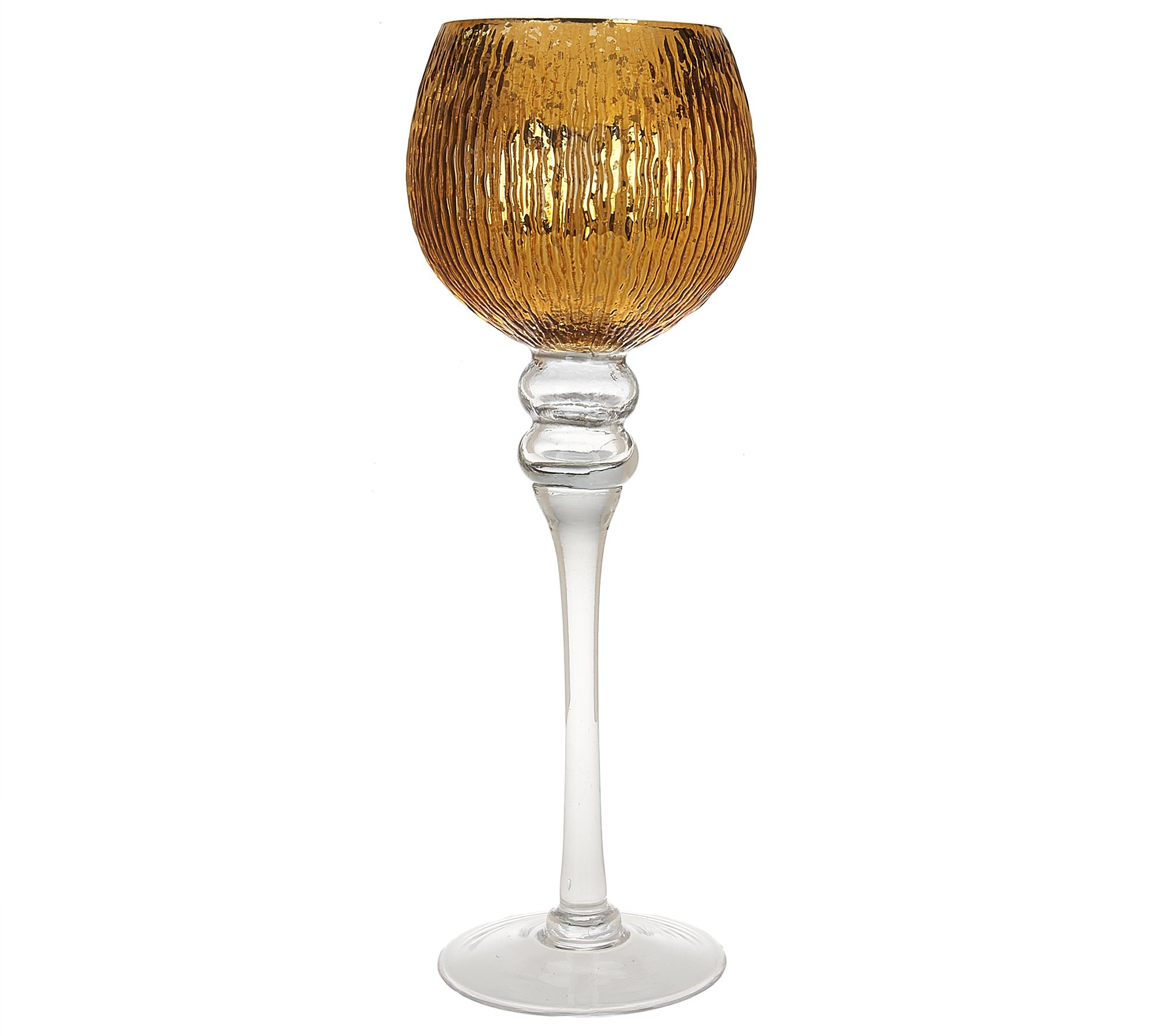 Set of 3 Illuminated Ribbed Goblets by Valerie - QVC.com