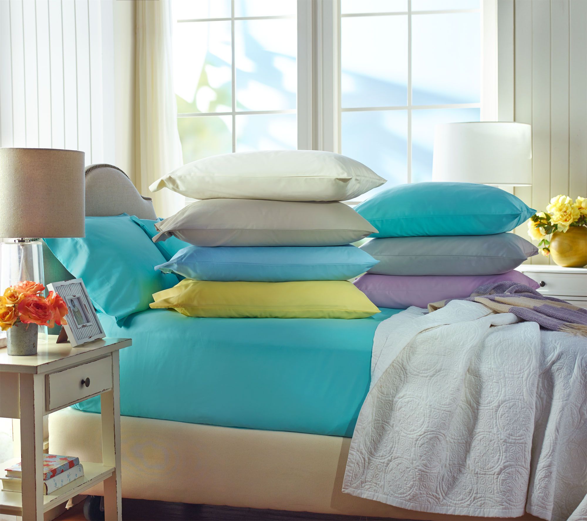 Home Reflections 800TC Easy Care Sheet Set - QVC.com