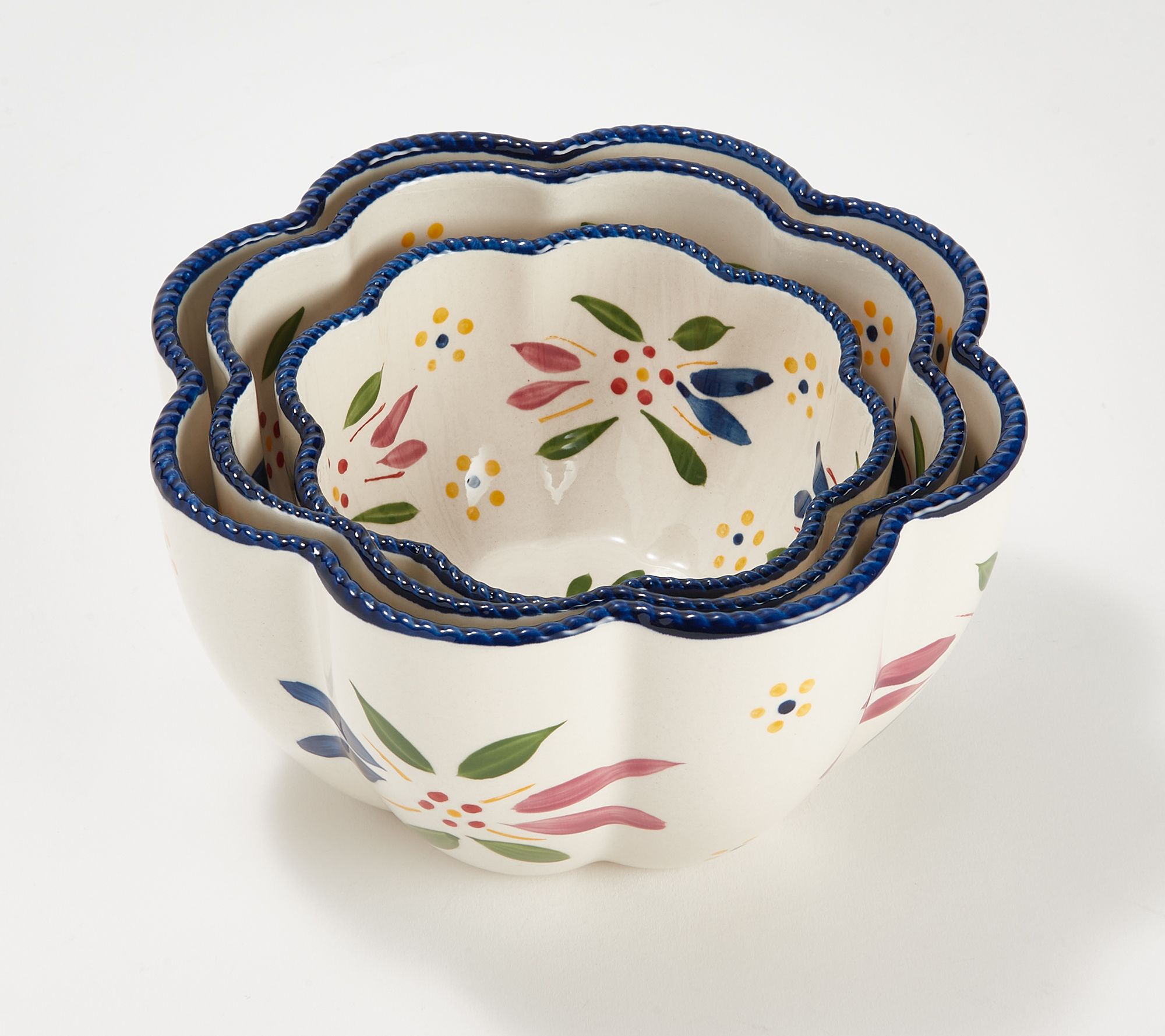 Temp-tations Old World Set of 3 Nesting Bowls - QVC.com