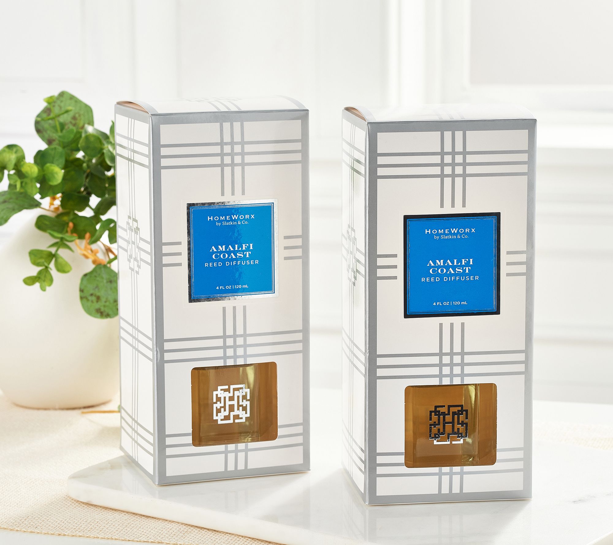 HomeWorx by Slatkin & Co. S/2 Amalfi Coast Reed Stick Diffusers - QVC.com