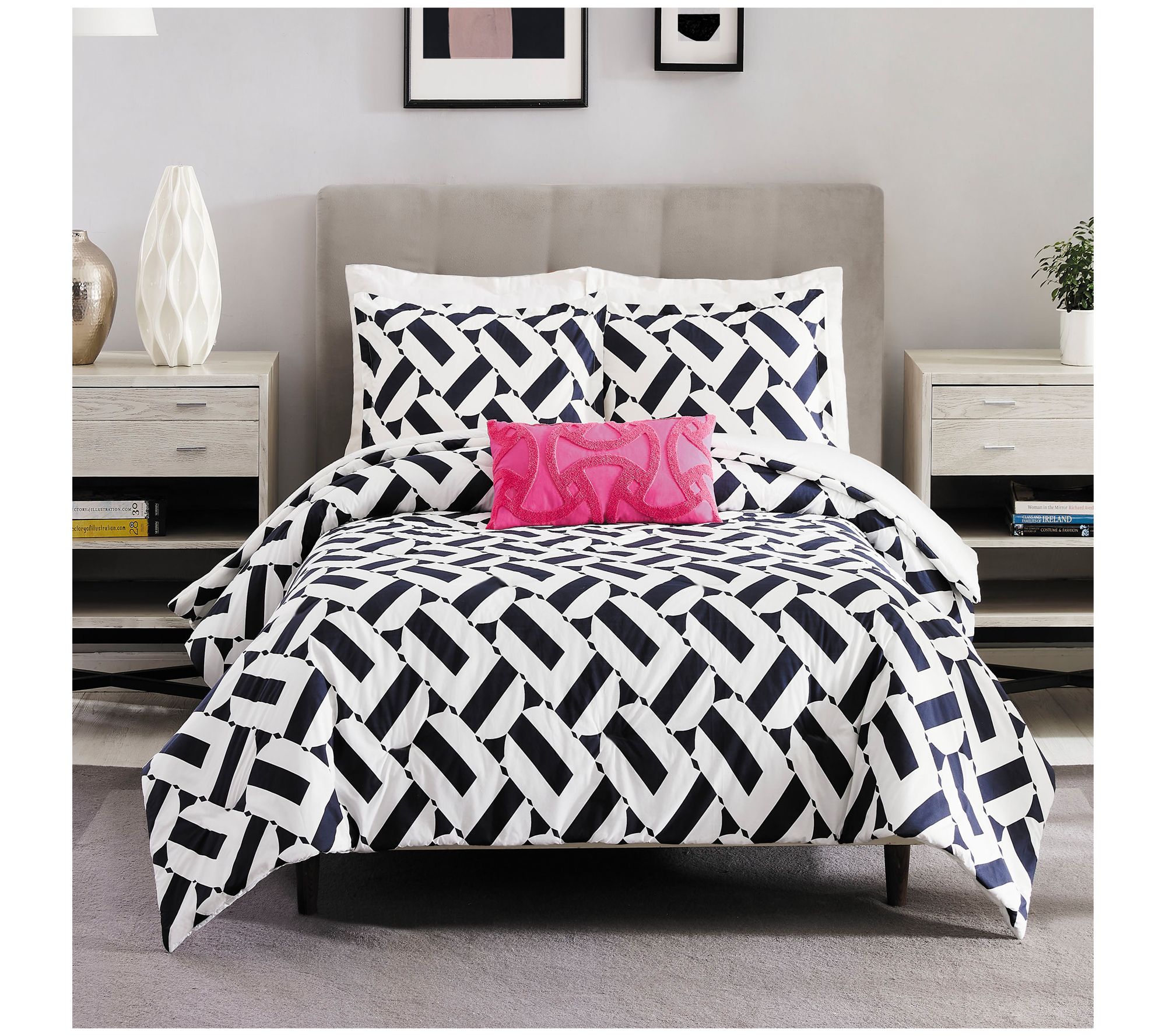 Trina Turk Geo King Duvet Set - QVC.com