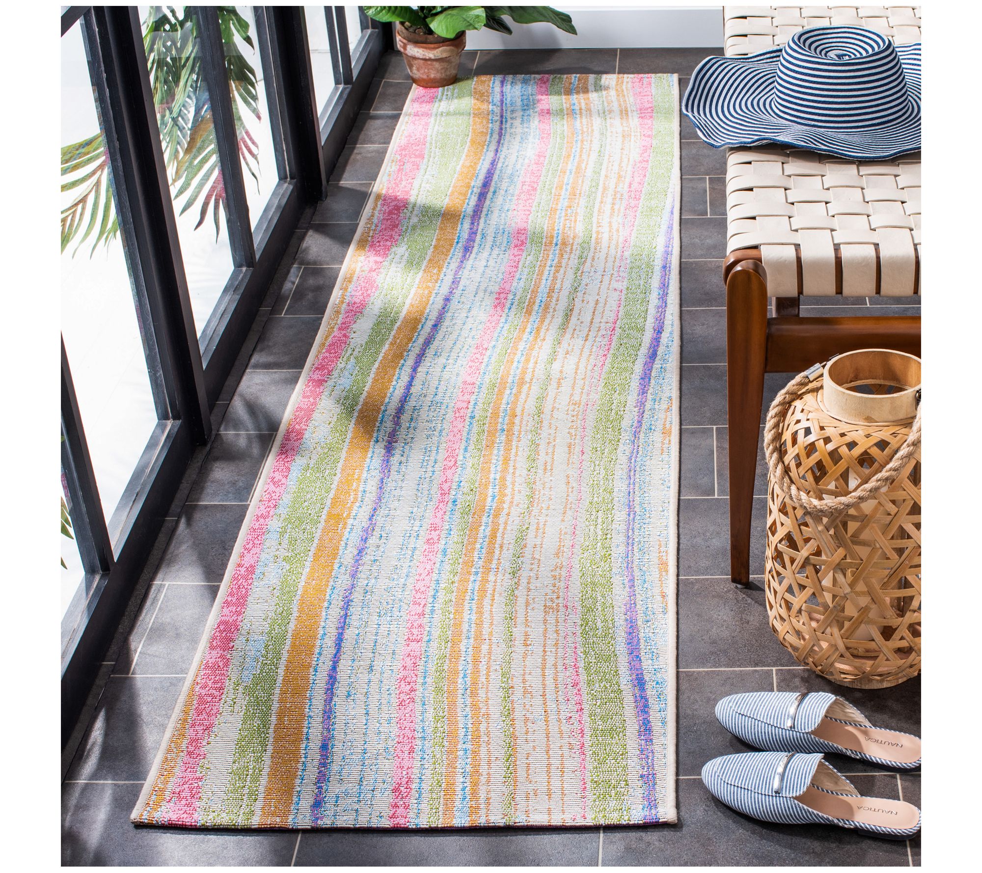 Safavieh Summer 496 Outdoor 2' X 8' Rug - QVC.com