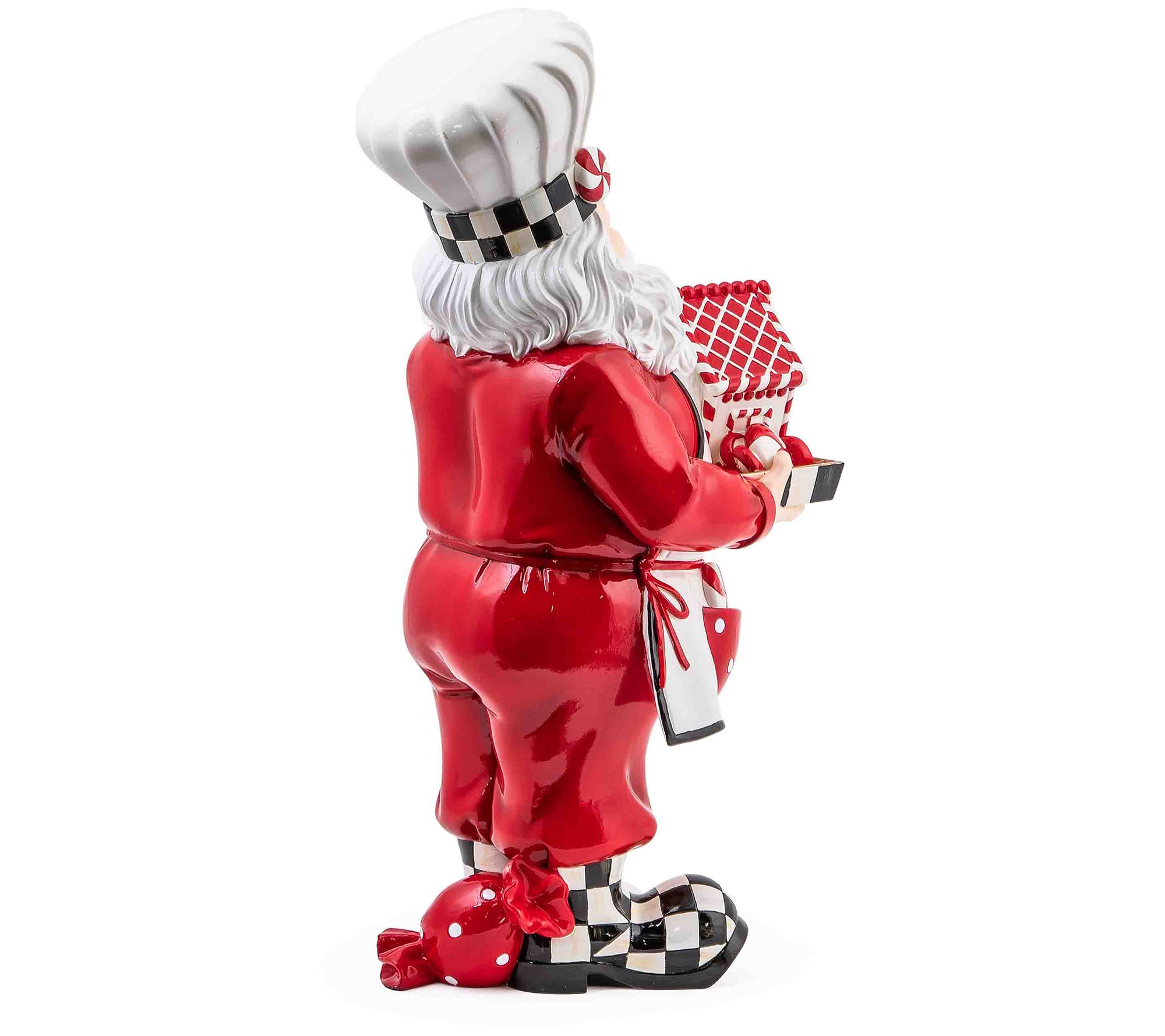 "As Is" Mackenzie- Childs Peppermint Santa Figure - QVC.com