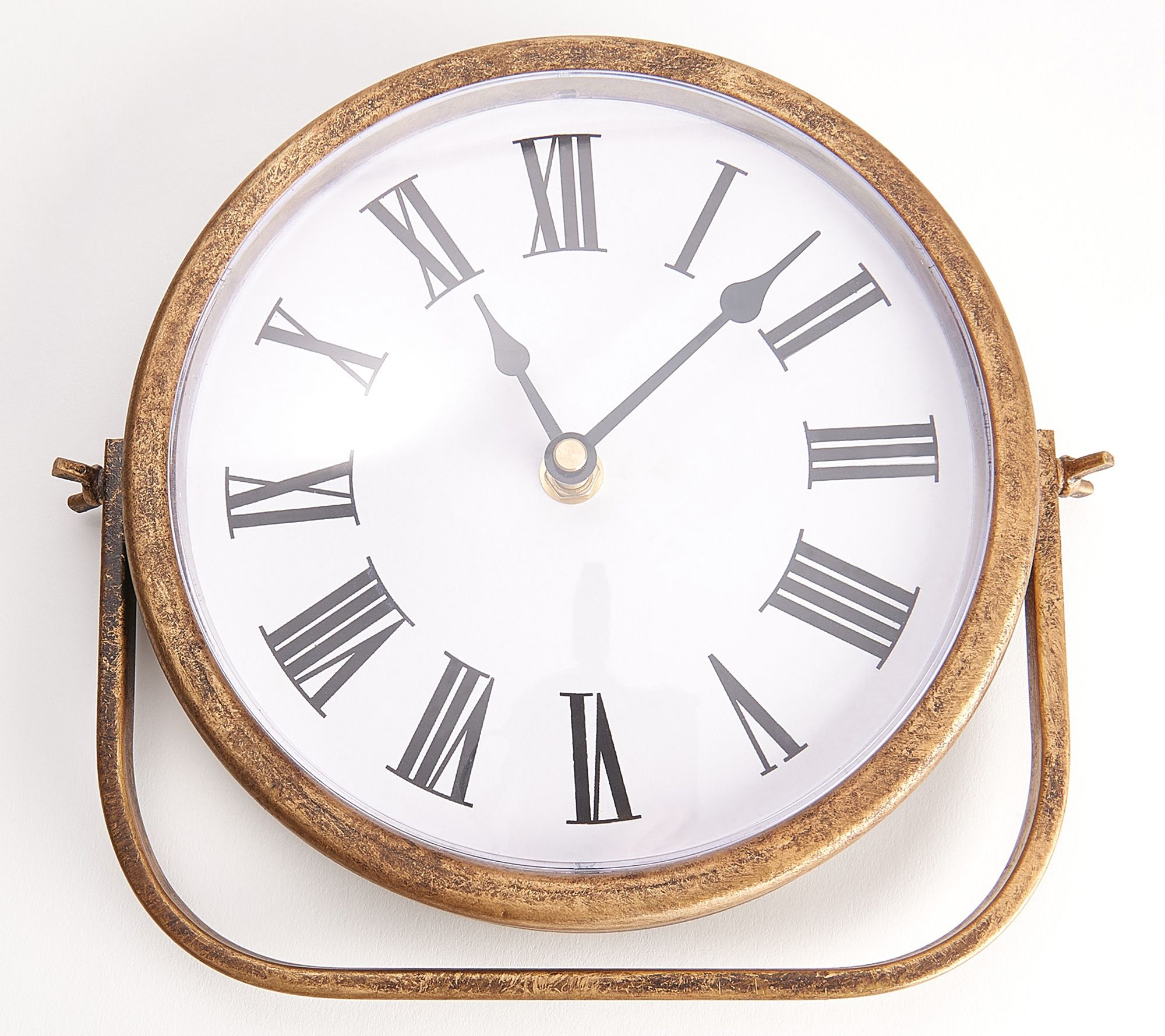 "As Is" Small Brass Table Clock by Liz Marie - QVC.com