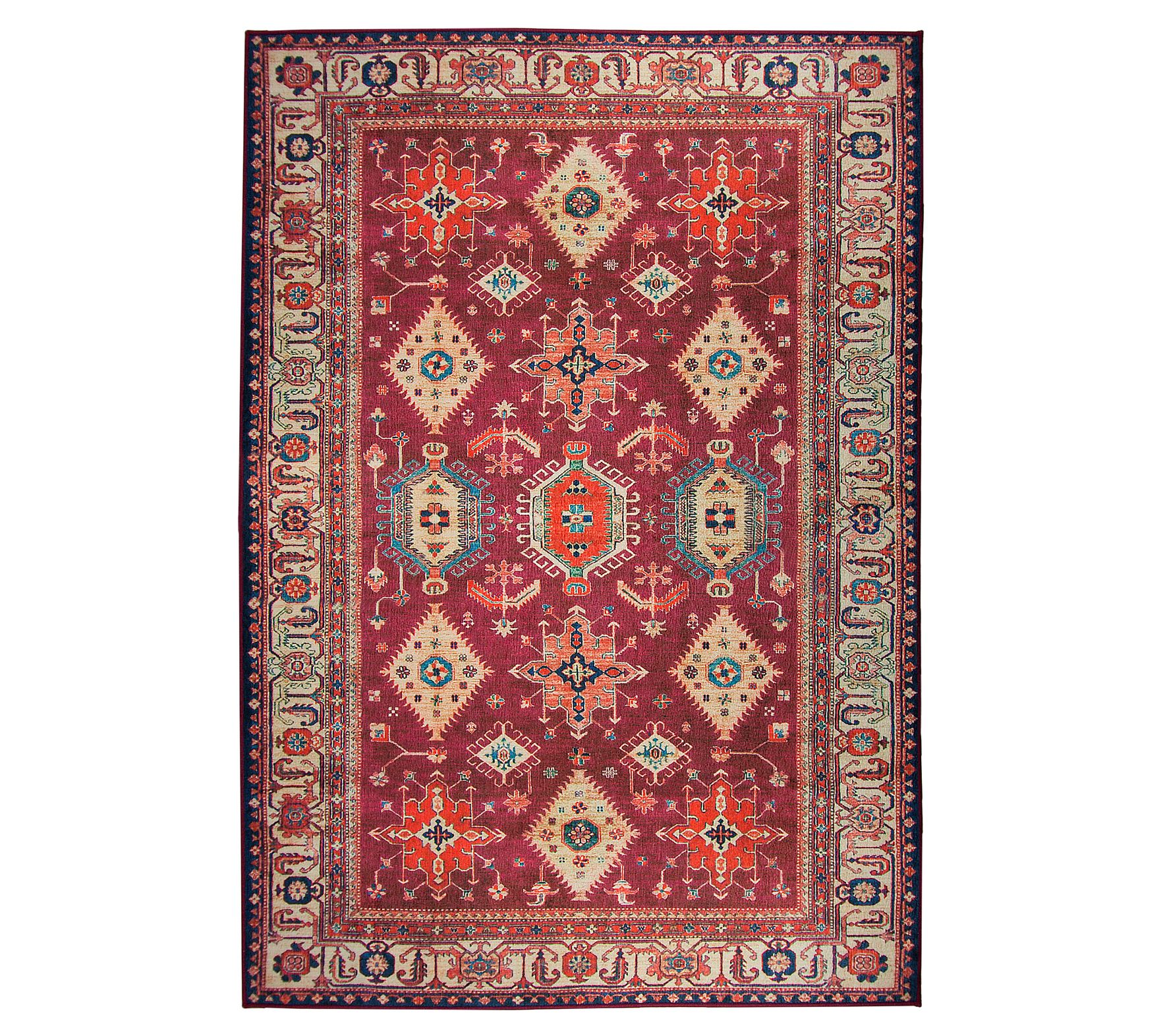 Ruggable Washable Rug - Noor Ruby 5' x 7' - QVC.com