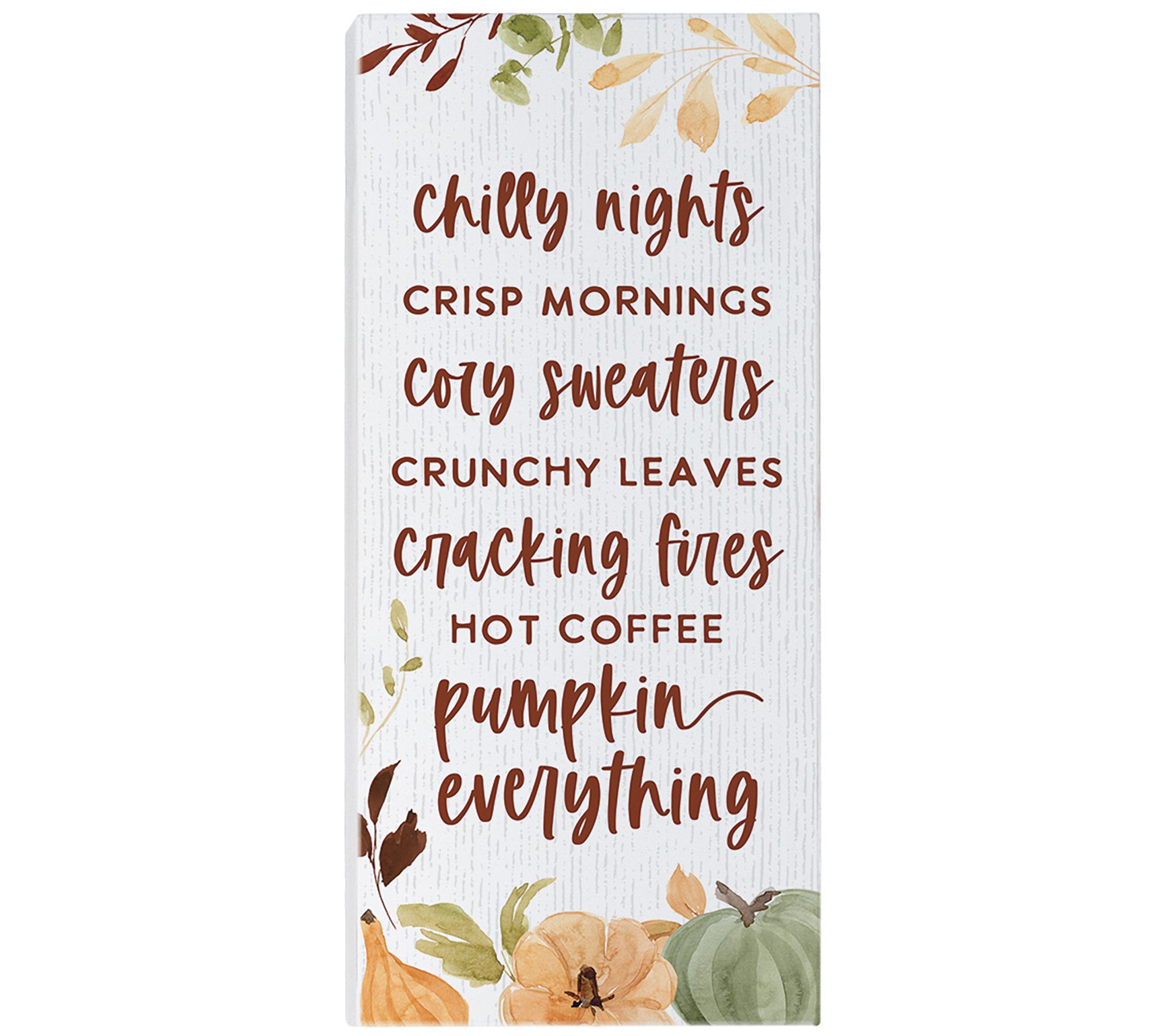 Sincere Surroundings 12" Chilly Nights Inspireoard - QVC.com