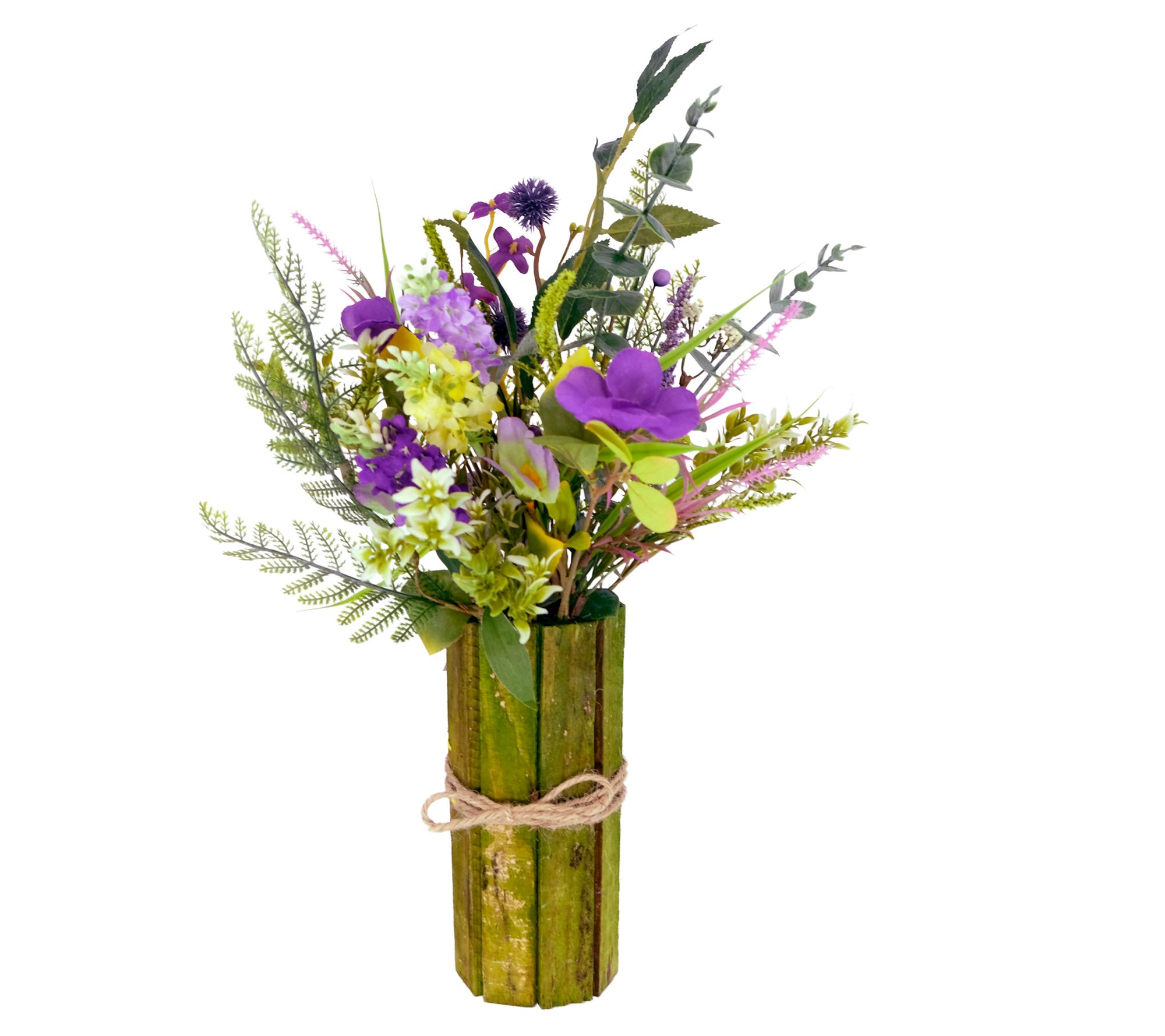 Puleo International 18" Artificial Lavender Flower Bouquet - QVC.com