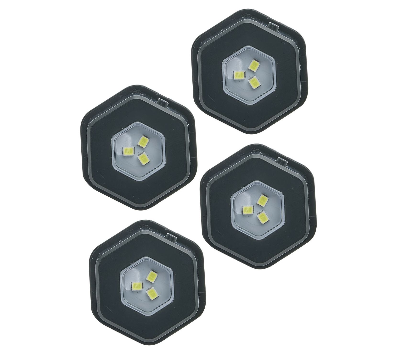LitezAll Hexagon Puck Light 8-Pack - QVC.com