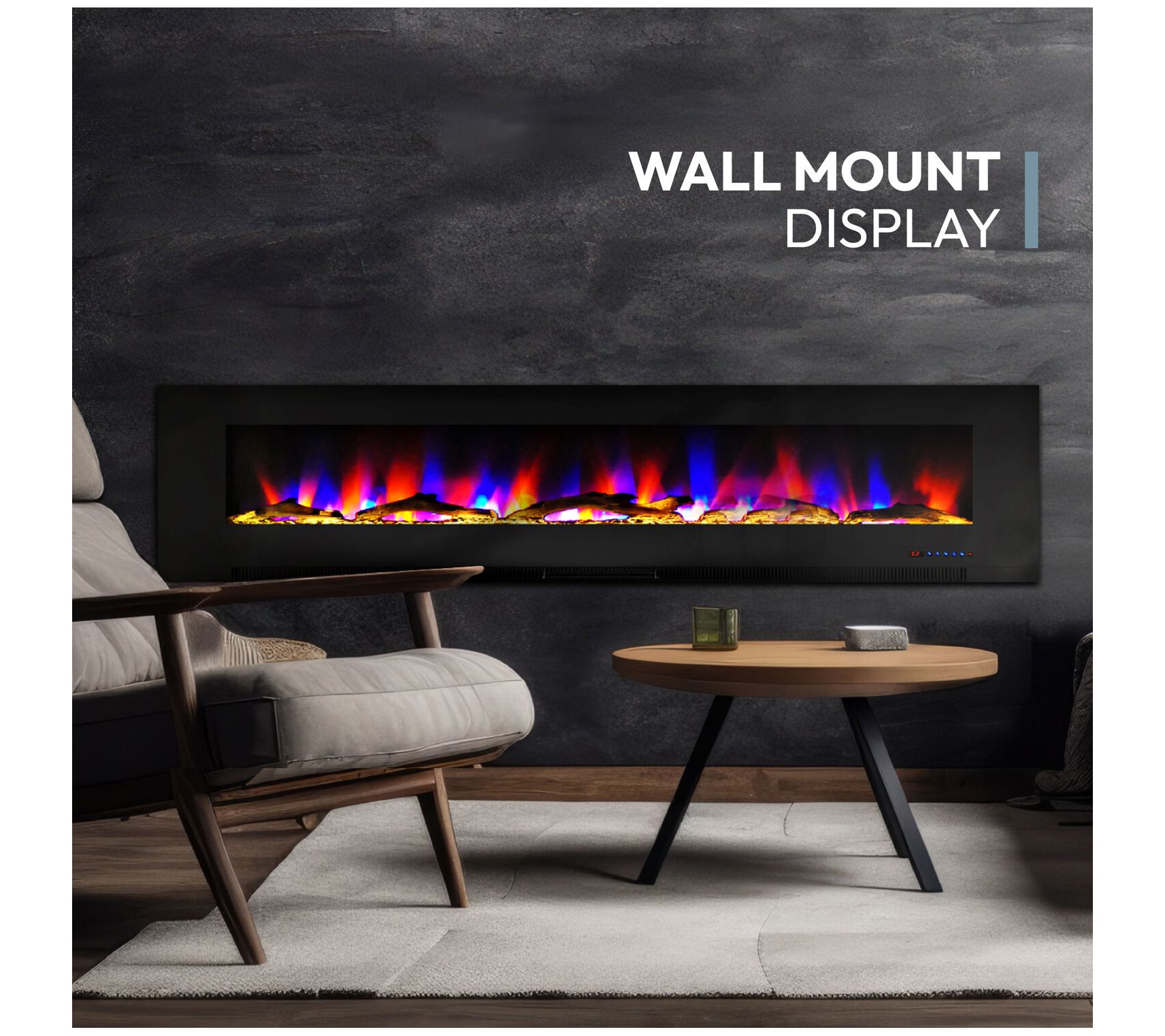 Cambridge 78-In. Wall Mounted Electric Fireplace Heater wit - QVC.com
