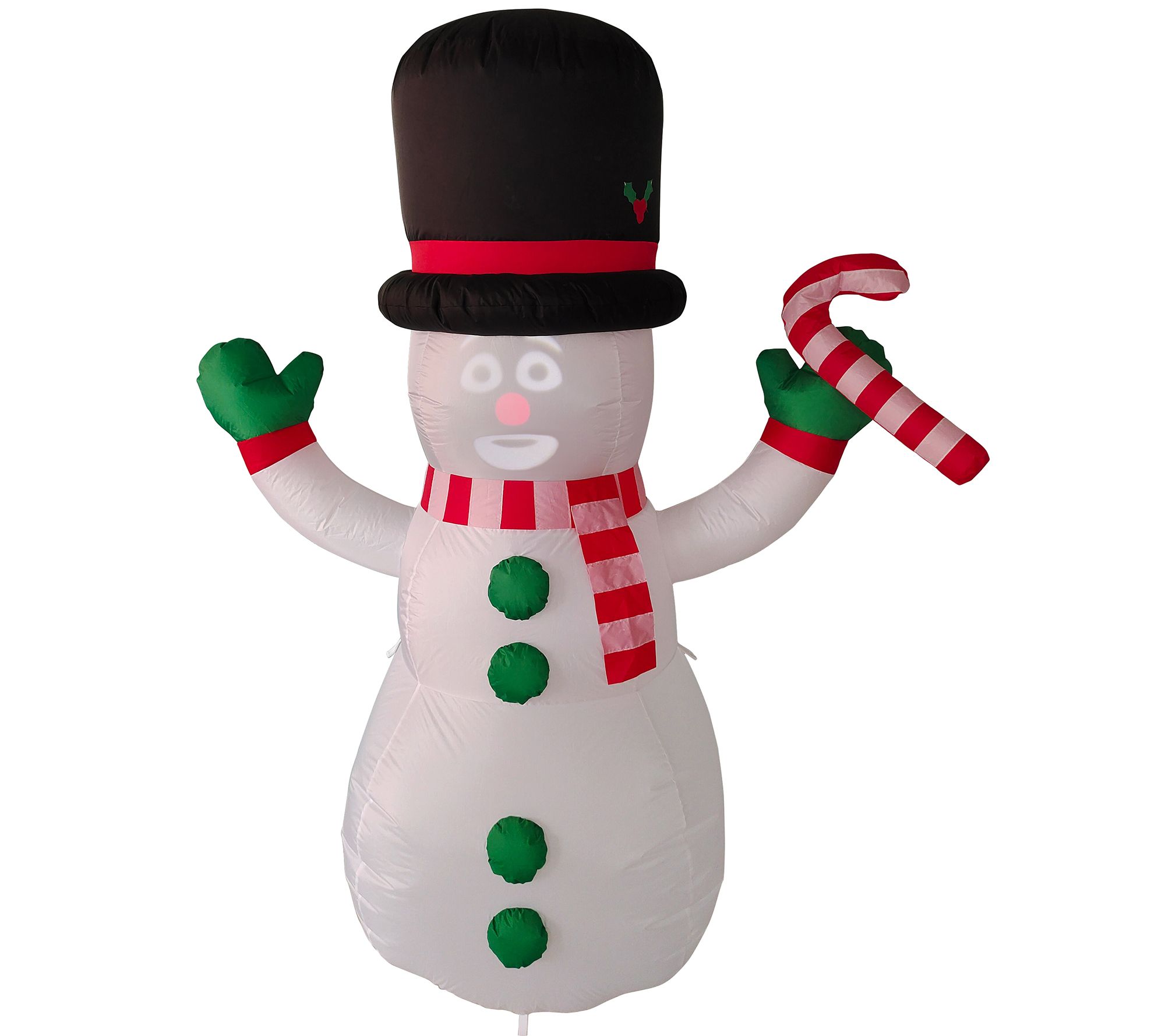 Frostbyte 7' Inflatable Animated Talking Snowman - QVC.com